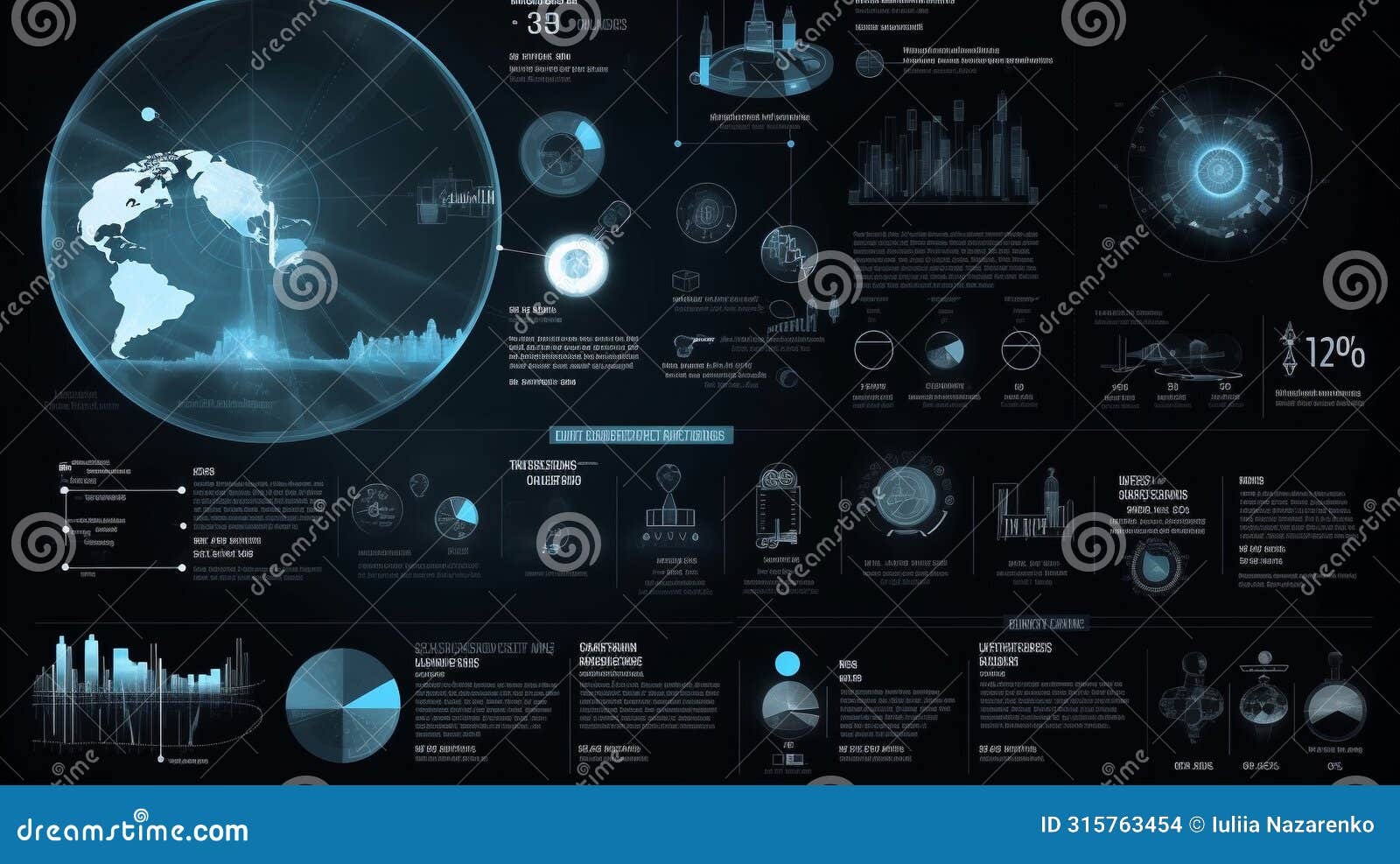 A Scientific Infographic is Shown on the Screen. AI Generated Stock ...
