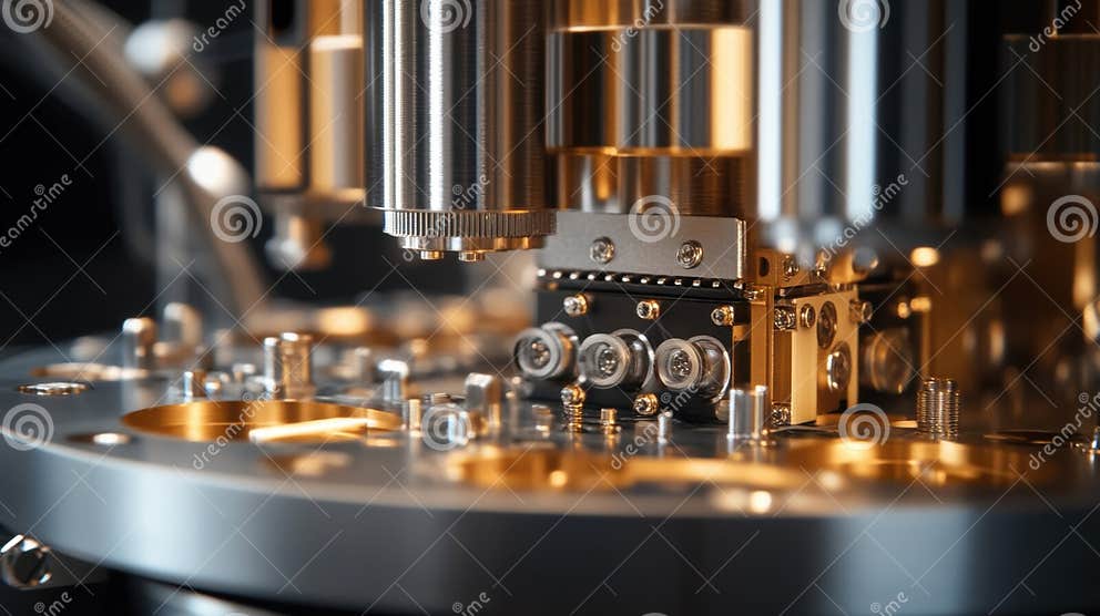 Scientific Instrument Analyzing Samples in Laboratory Setting Stock ...