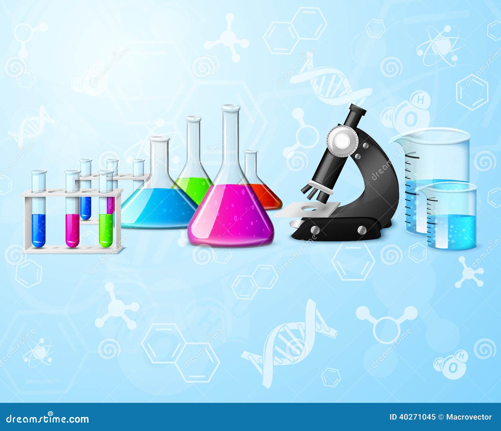 Scientific Laboratory Background Stock Vector - Illustration of emblem ...