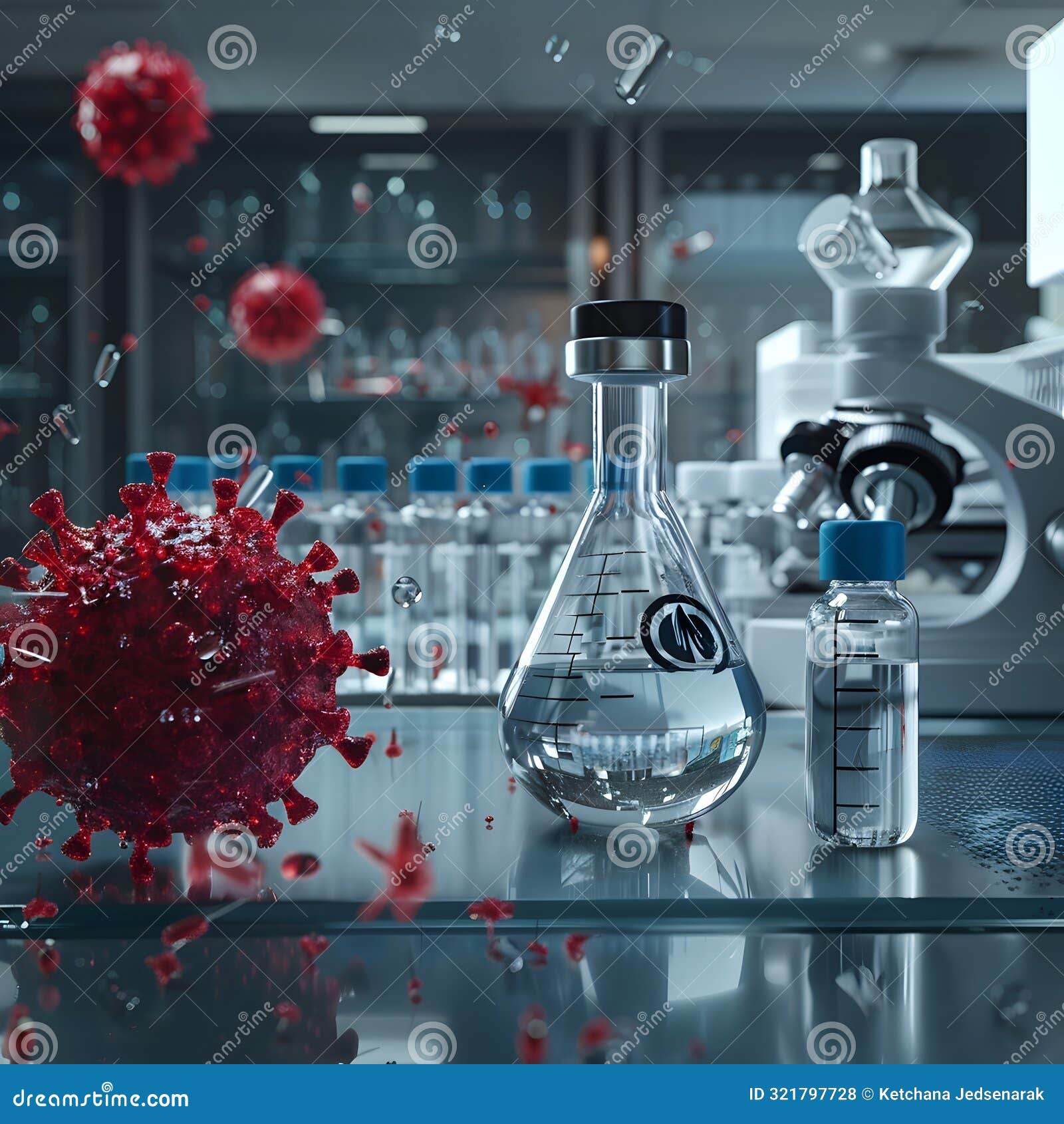 Scientific Coronavirus Background For Medicine, Science, Technology ...