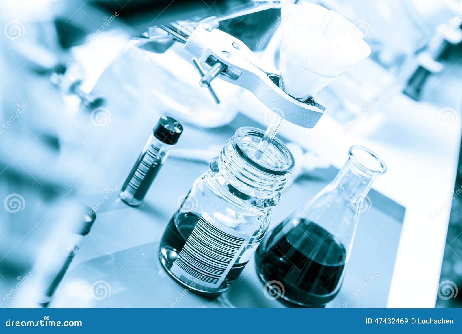 Scientific Laboratory Equipment Chemical Experiment Stock Image - Image ...