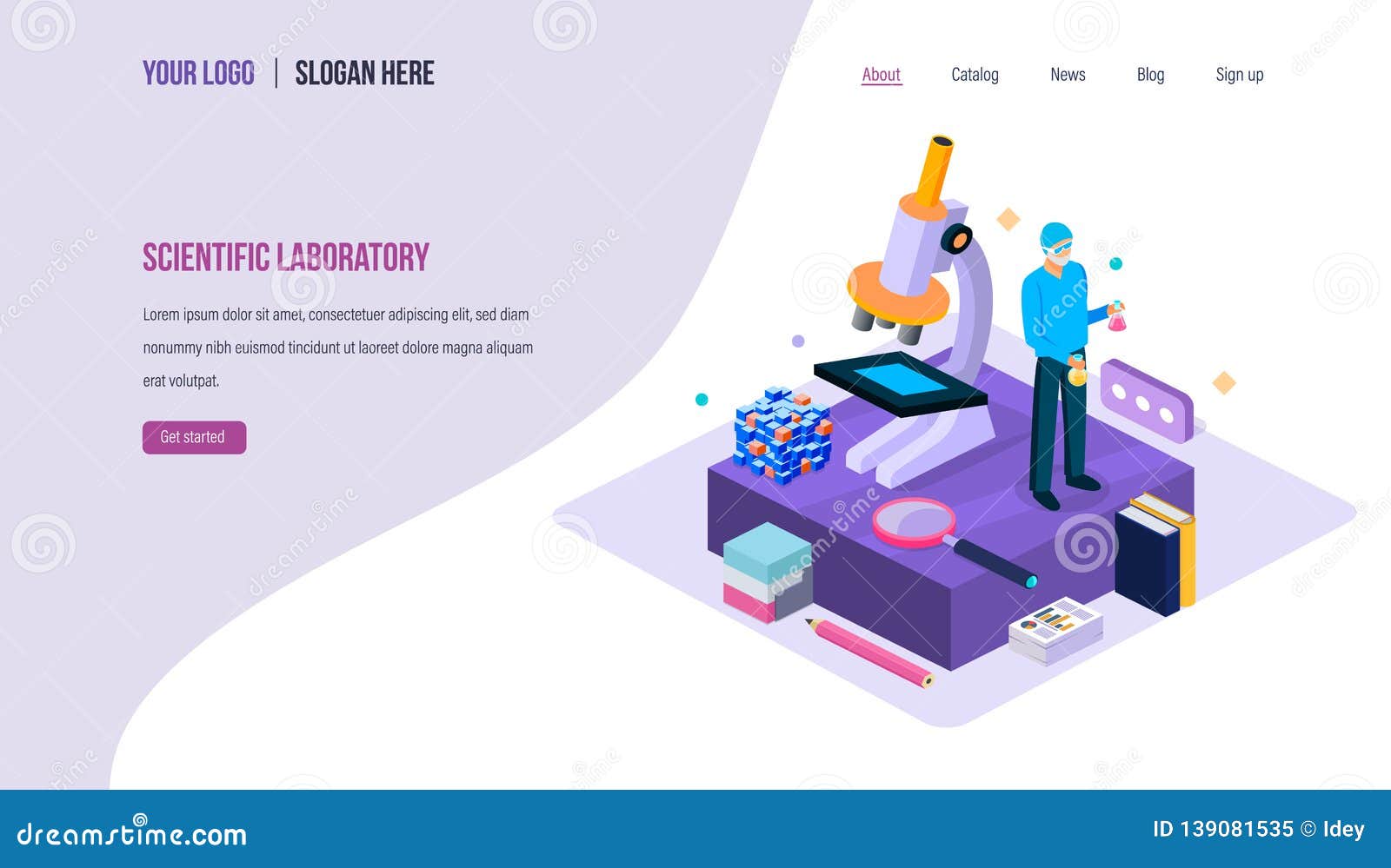 Scientific Laboratory. Conducting Scientific Research Work in ...