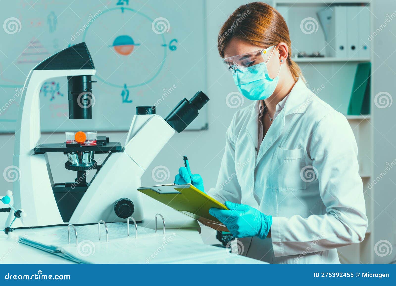 Microbiology Laboratory Work Stock Image - Image of micro, people ...