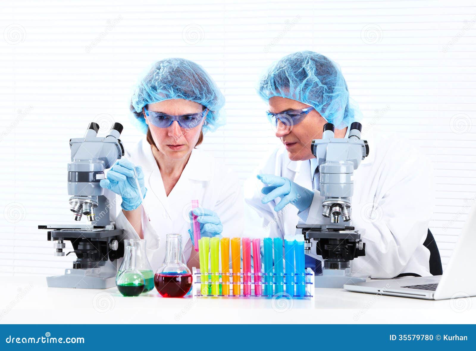 Scientific laboratory. stock photo. Image of exam, experiment - 35579780