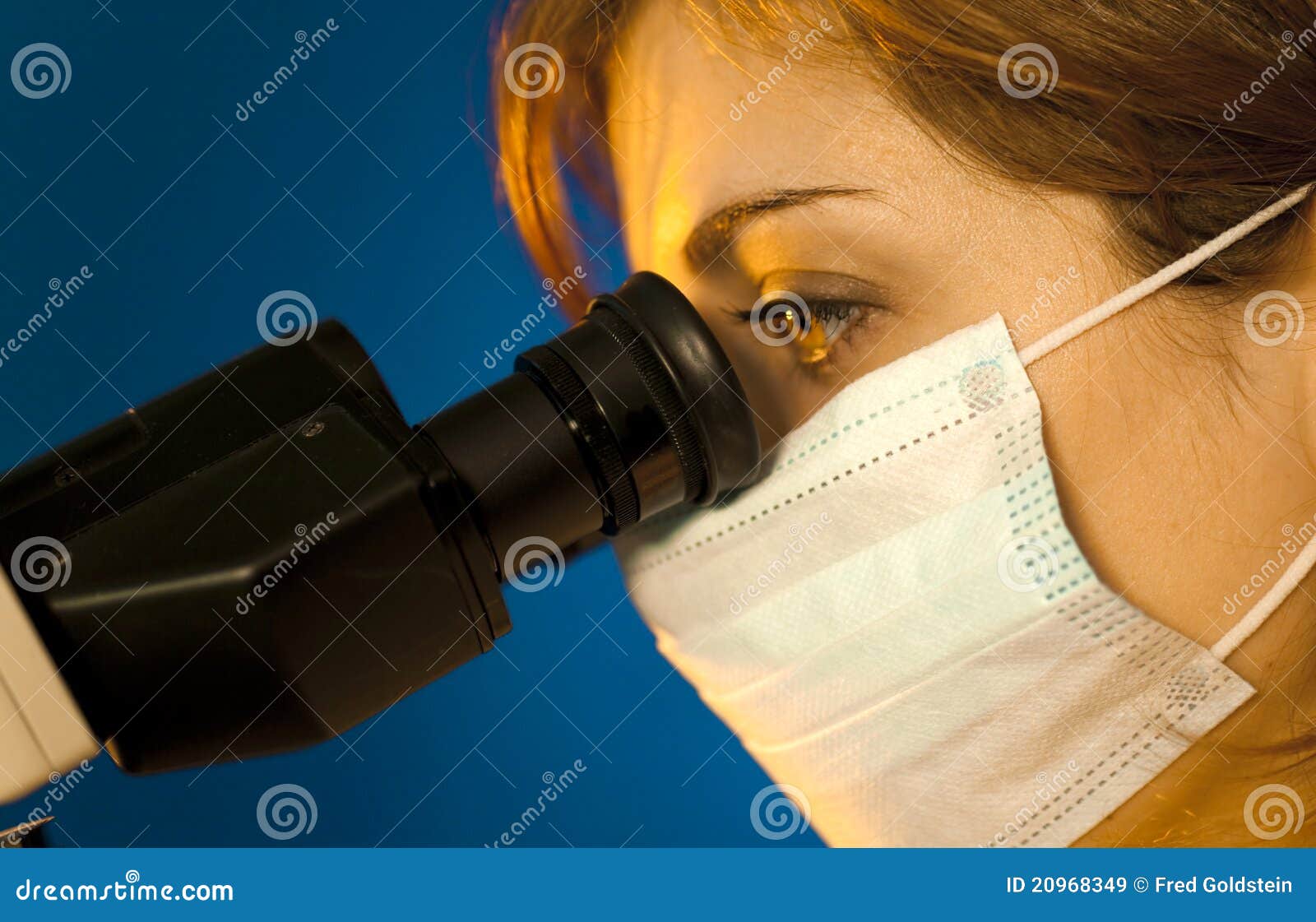 Scientific Looking in Microscope Stock Image - Image of scientist ...