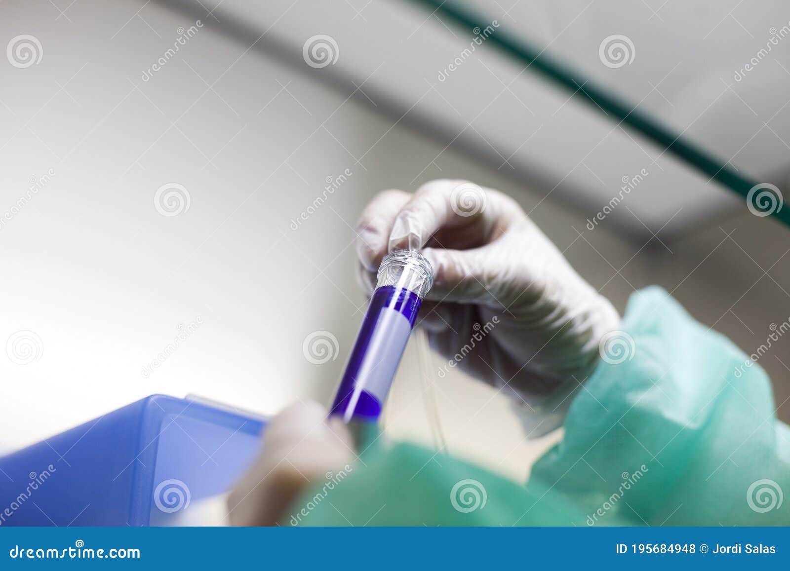 Scientific Manipulating a Test Tube Stock Photo - Image of capsule ...