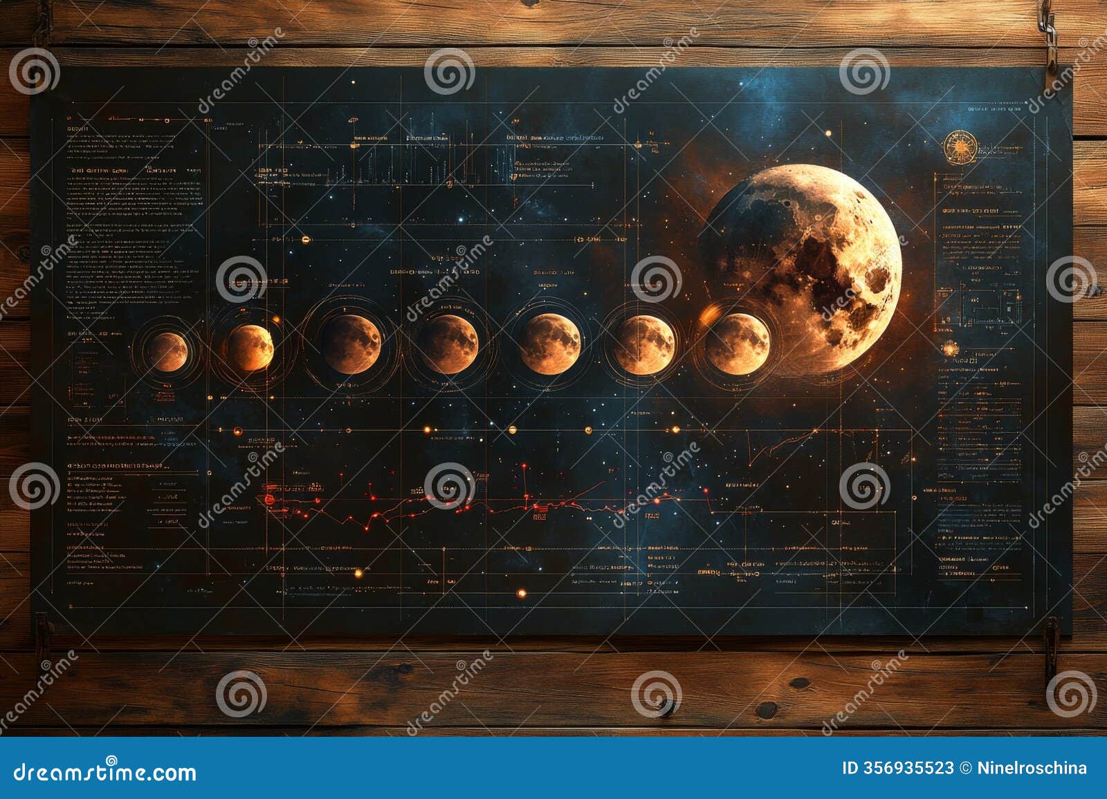Scientific Map Illustrating the Planets in Our Solar System with ...