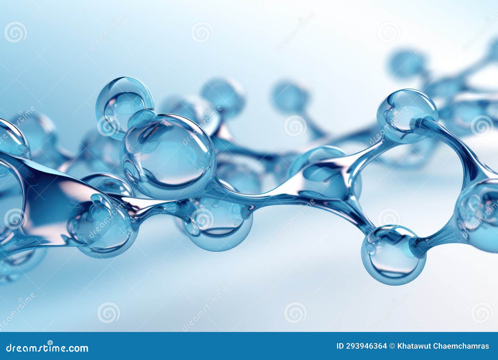 Scientific Marvel: Transparent Molecule Gel Floating on a Clean White ...