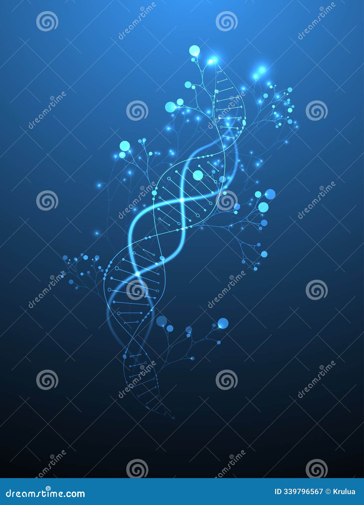 Scientific Medical Background with Abstract Image of Dna Molecule and ...