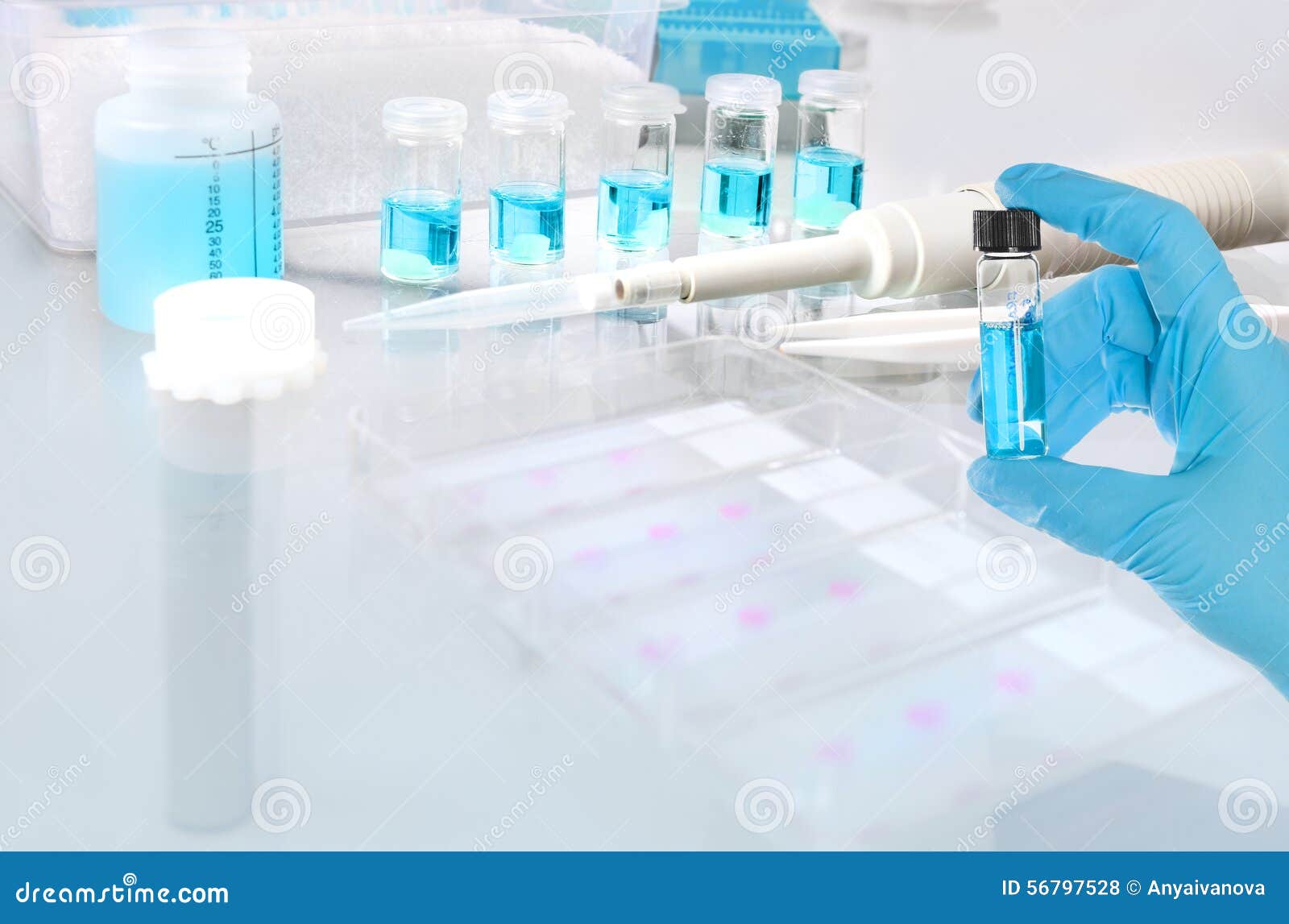 Scientific or Medical Background with Fixation of Tissue Samples Stock ...