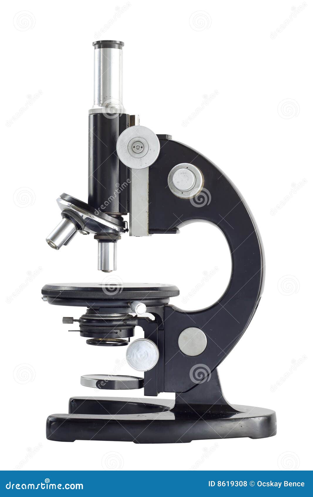 Scientific microscope stock photo. Image of clinical, magnify - 8619308