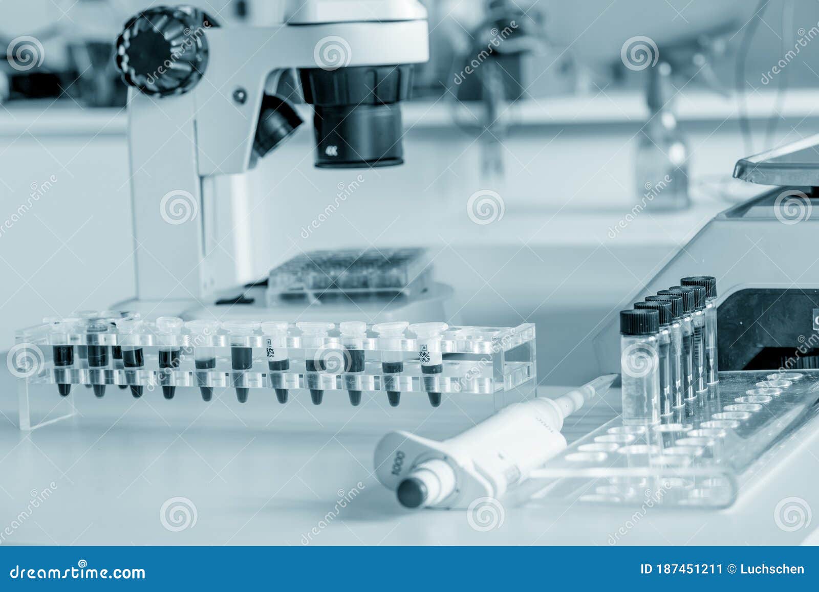Scientific Microscope in the Laboratory of Forensics Stock Image ...