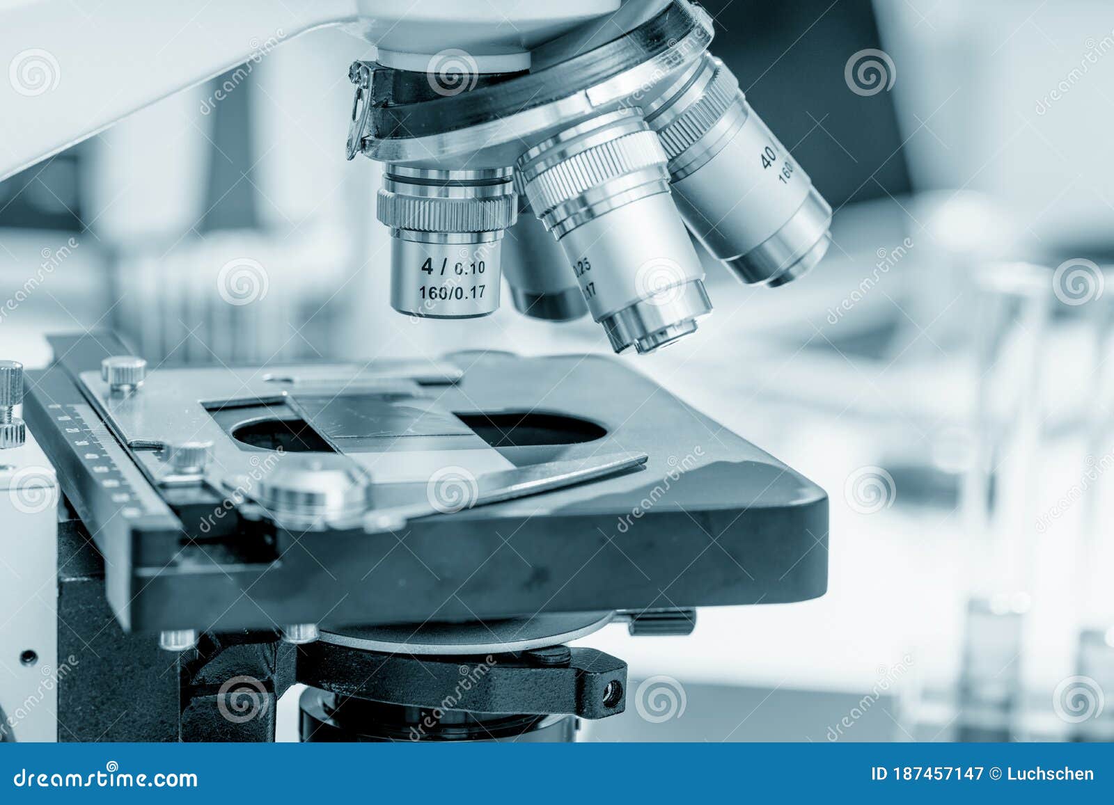 Scientific Microscope in the Laboratory of Forensics Stock Image ...