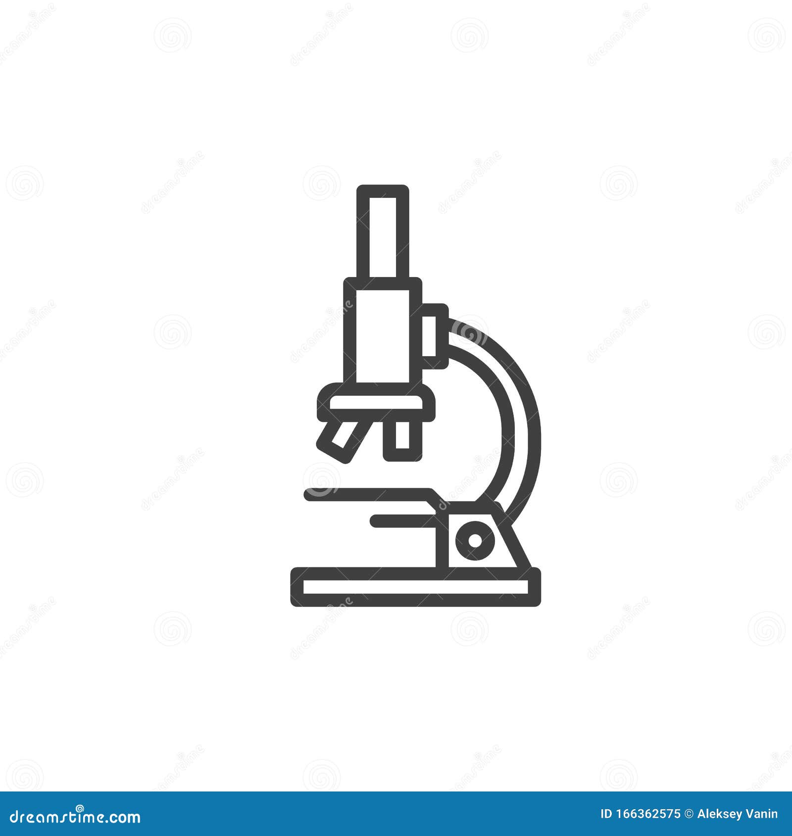 Scientific Microscope Line Icon Stock Vector - Illustration of ...