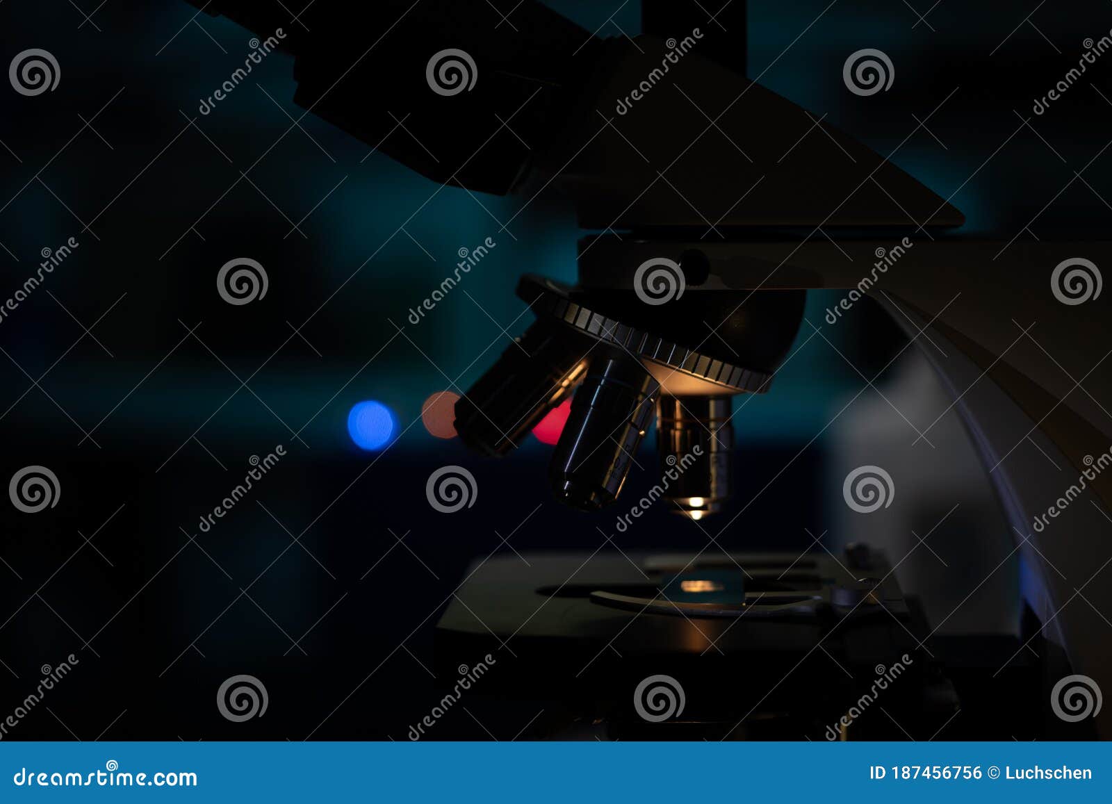 Scientific Microscope in a Nanotechnology Laboratory Stock Photo ...