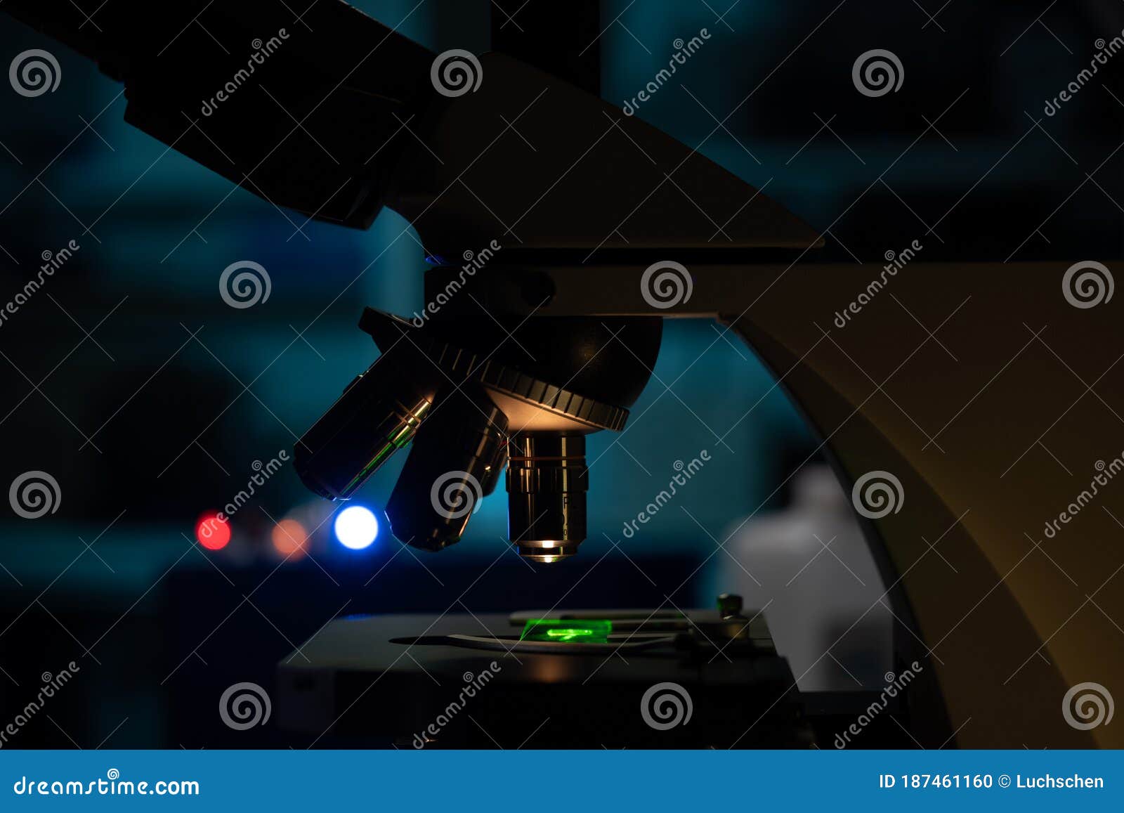 Scientific Microscope in a Nanotechnology Laboratory Stock Photo ...
