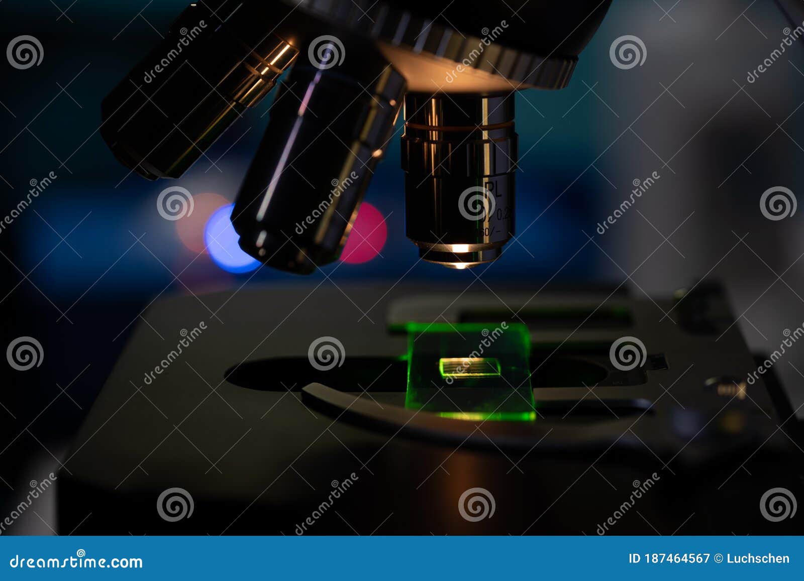 Scientific Microscope in a Nanotechnology Laboratory Stock Image ...