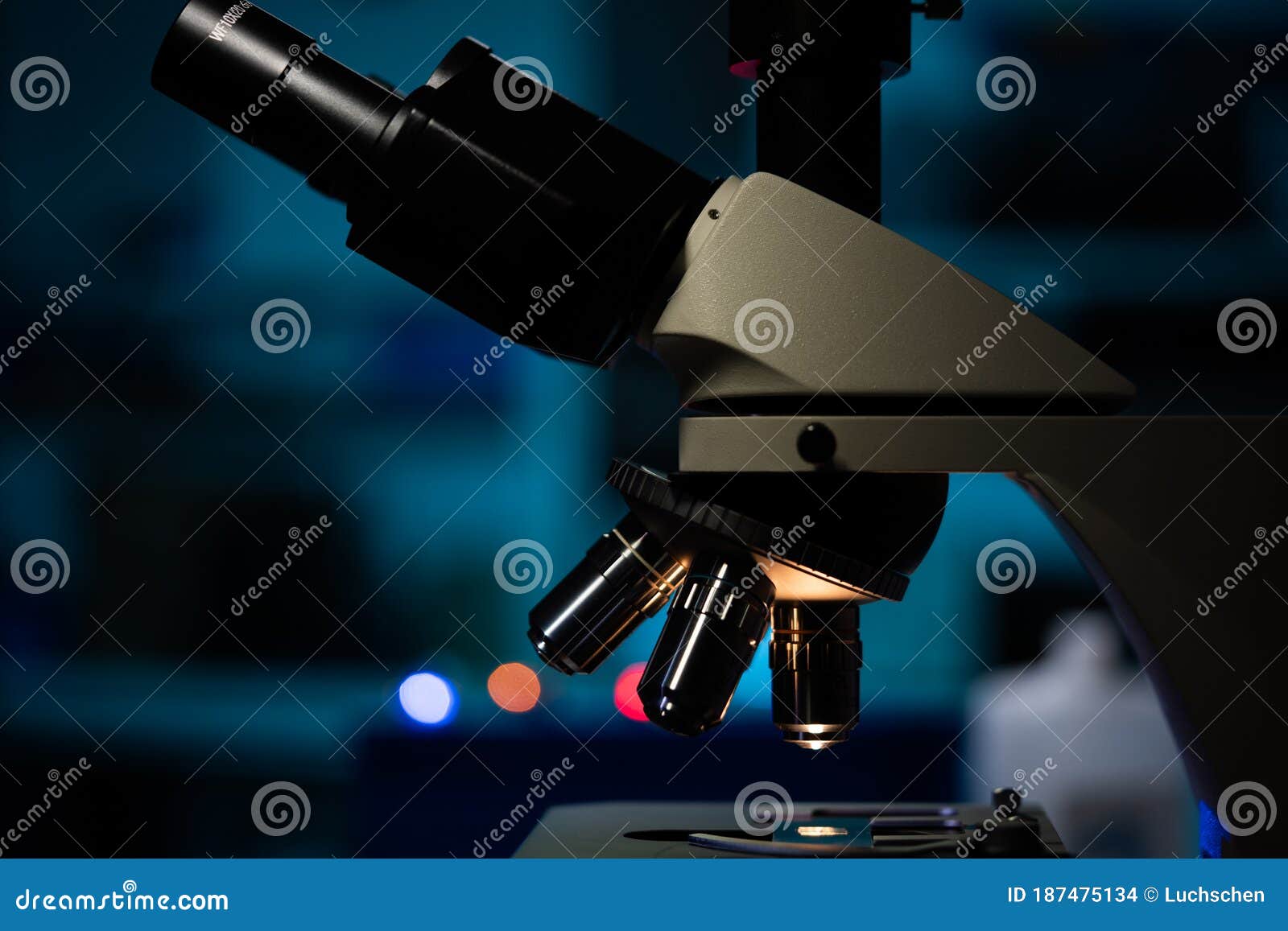 Scientific Microscope in a Nanotechnology Laboratory Stock Photo ...