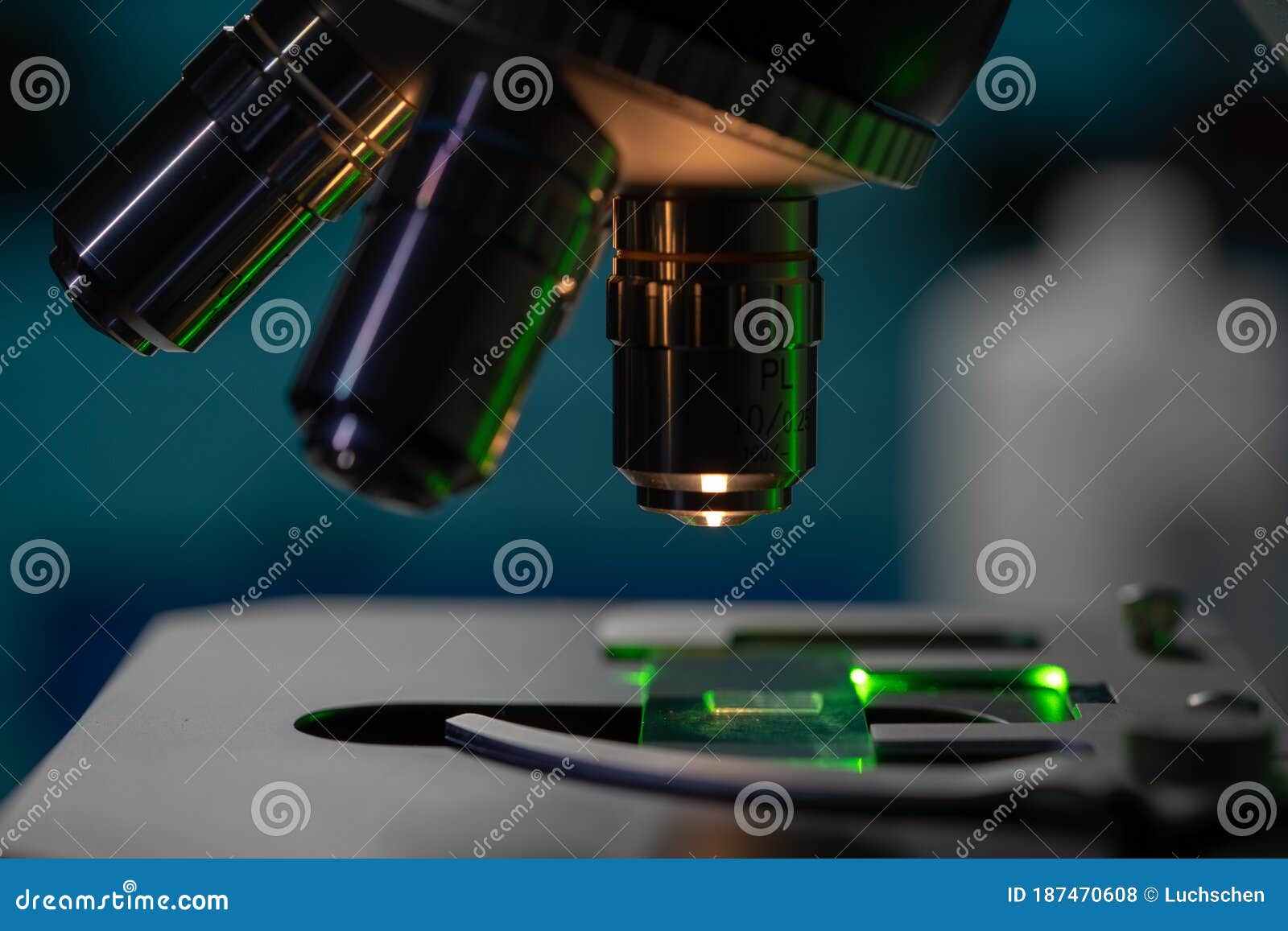 Scientific Microscope in a Nanotechnology Laboratory Stock Photo ...