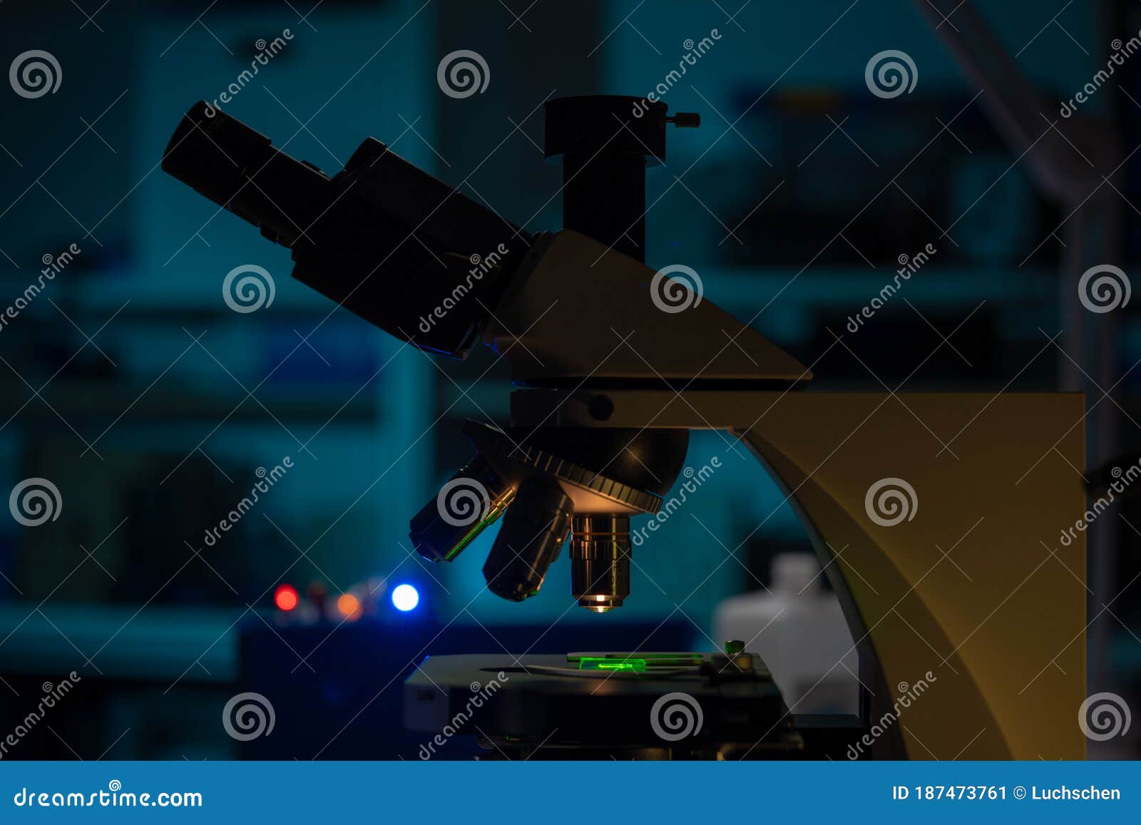 Scientific Microscope in a Nanotechnology Laboratory Stock Image ...