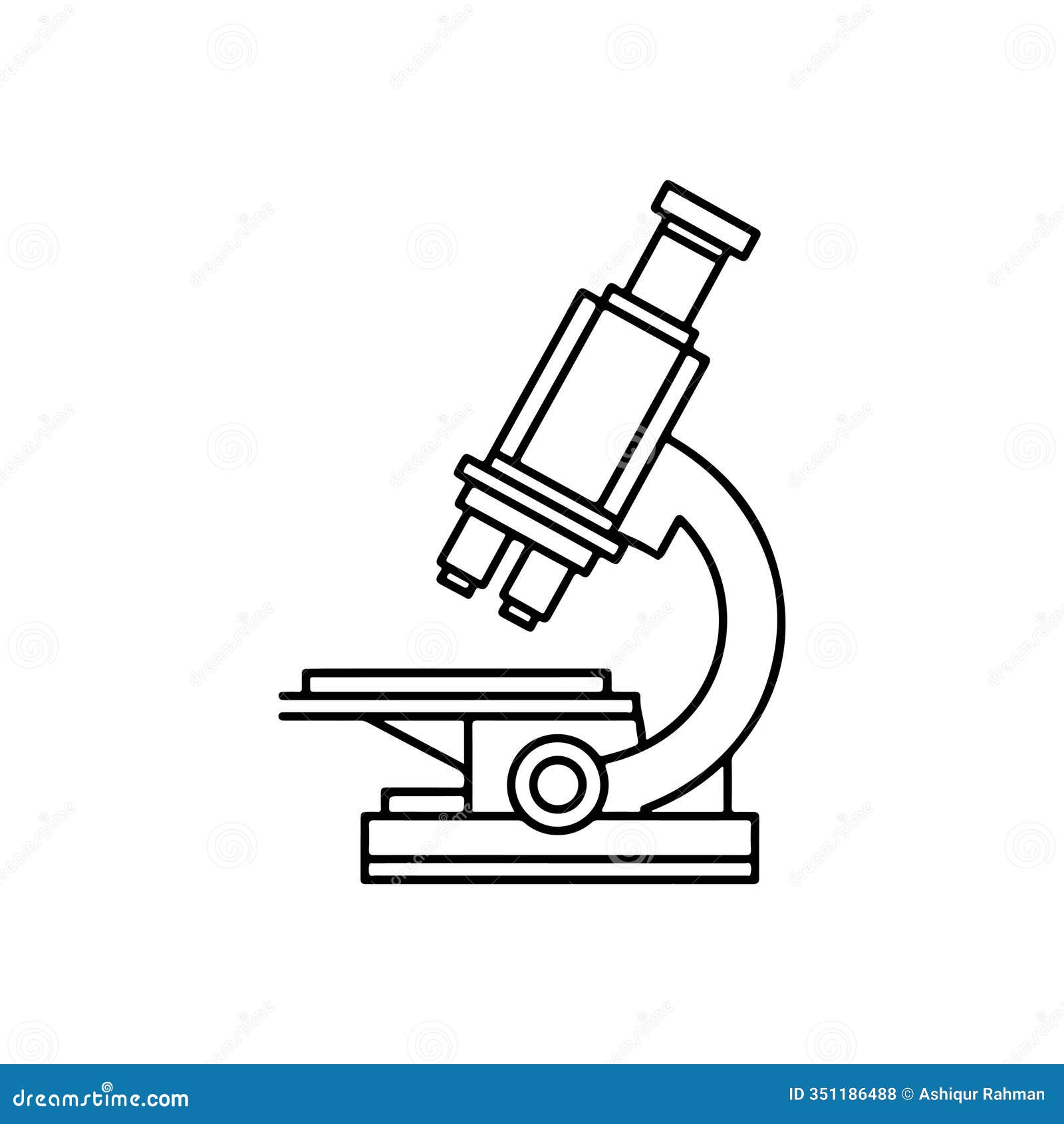 Microscope Silhouette Vector Art White Background | CartoonDealer.com ...