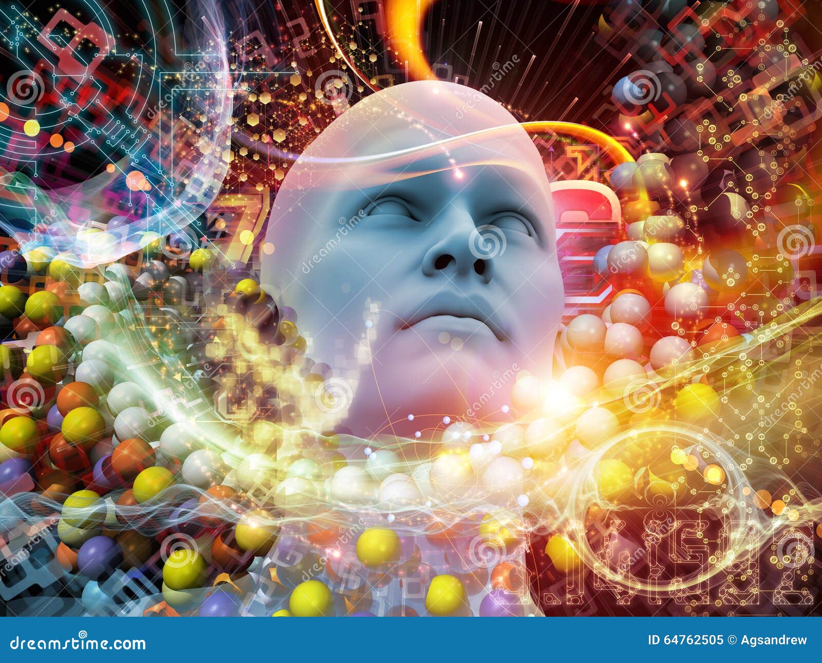 Scientific Mind stock illustration. Illustration of information - 64762505