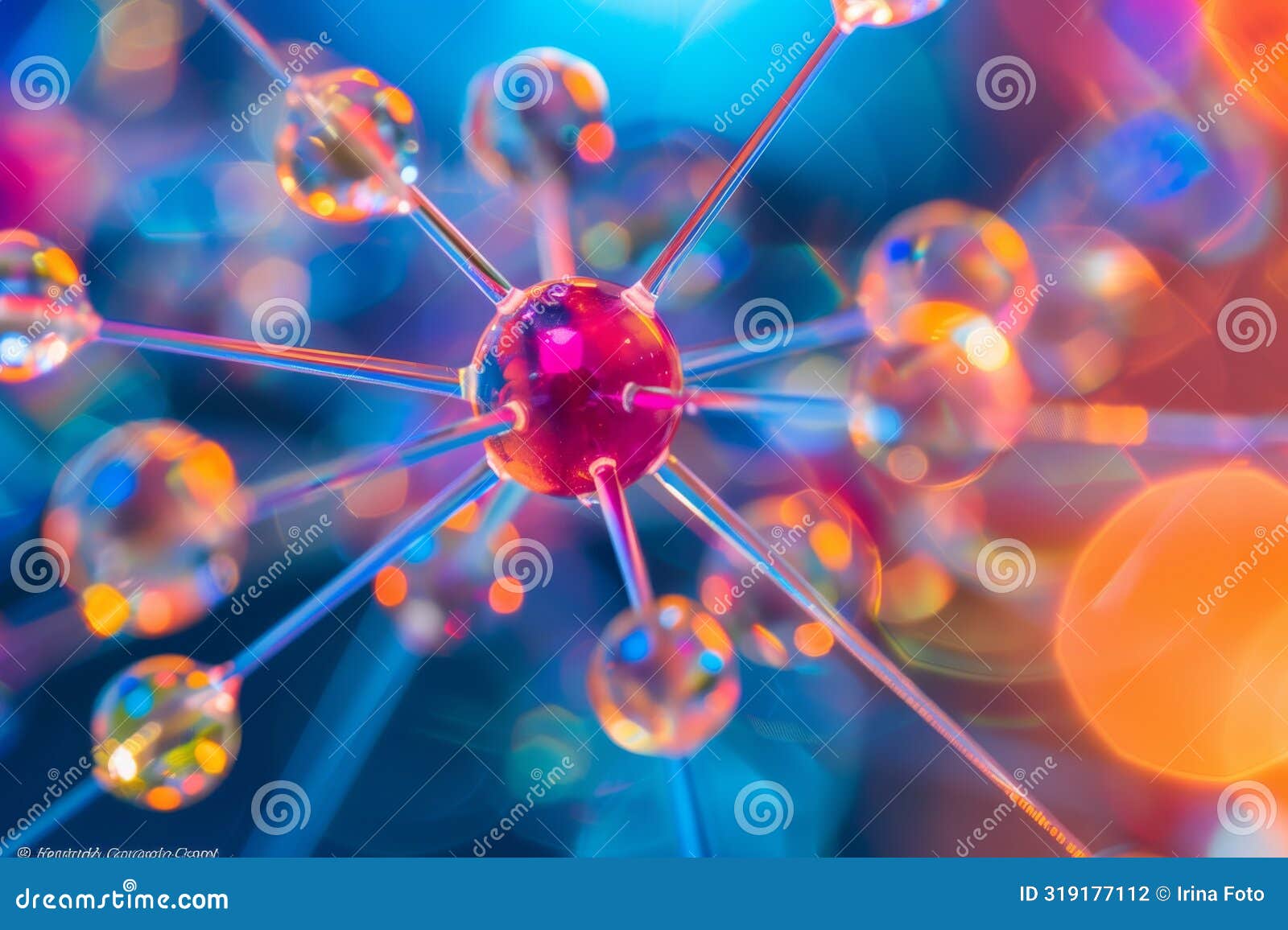 Scientific Model of the Atom Stock Photo - Image of core, graphic ...