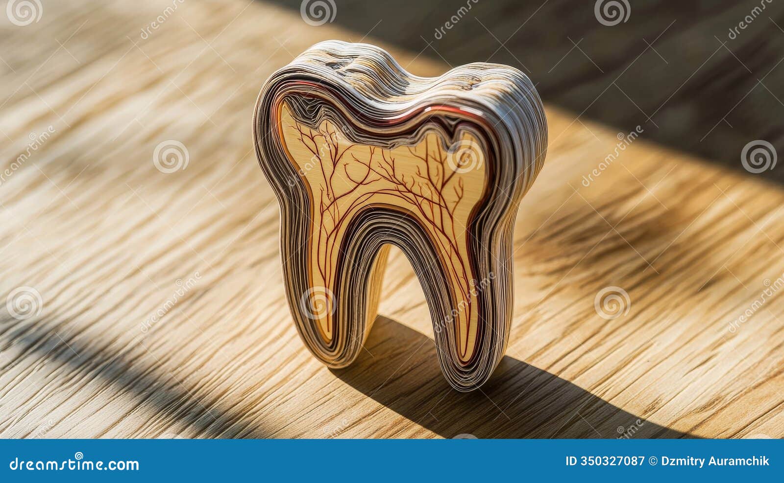 Scientific Model of a Cross Section of Human Teeth Stock Image - Image ...