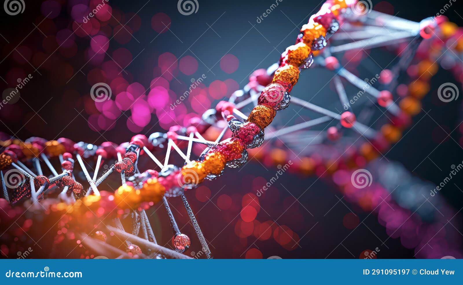 Scientific Model of DNA Mutations Stock Illustration - Illustration of ...