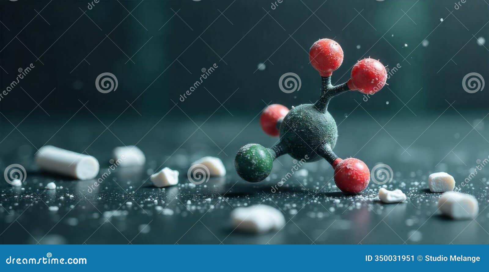 Scientific Model of a Molecule on a Dark Surface with Scattered ...