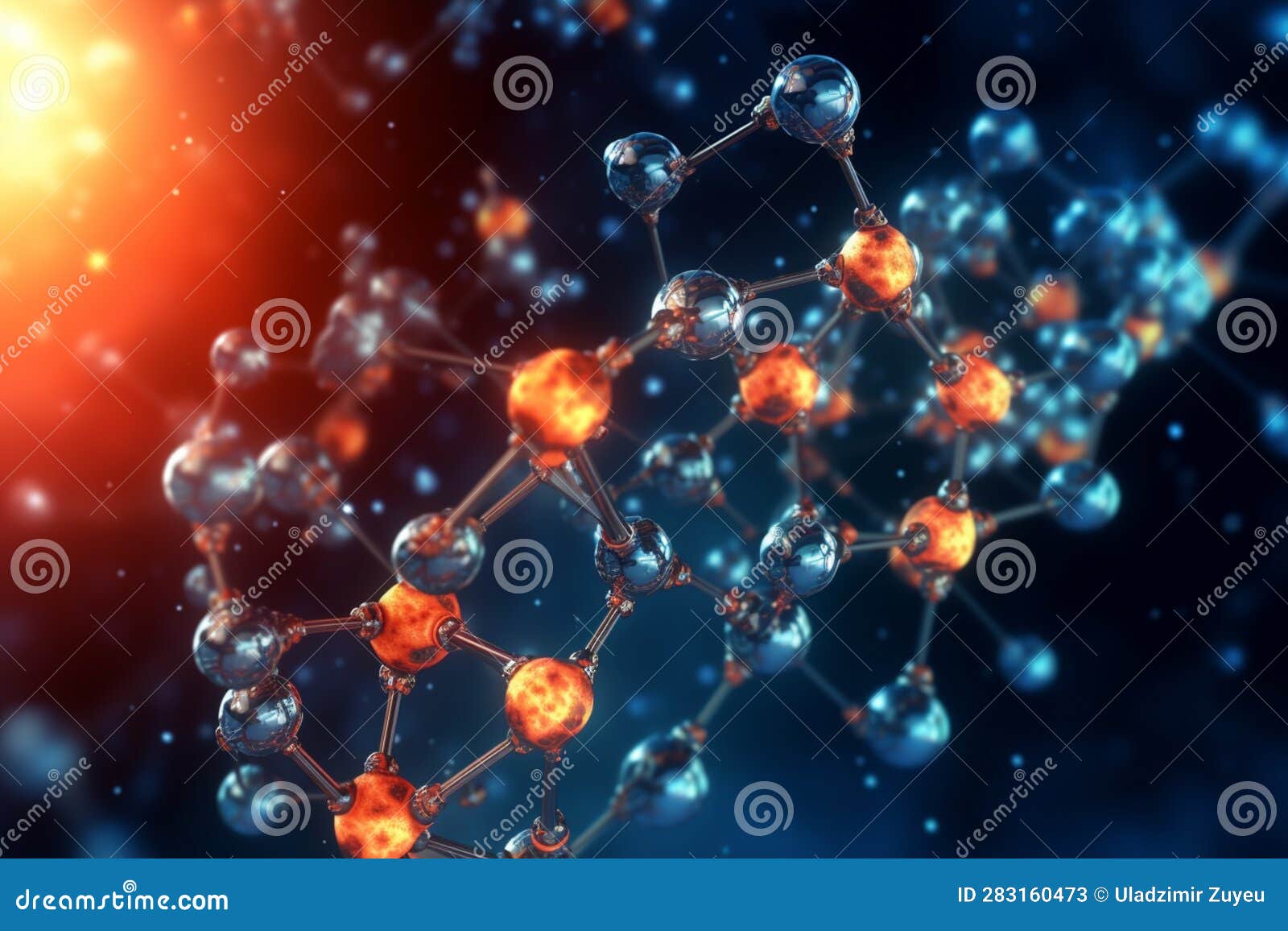 Scientific Molecule Background. Created with Generative Ai Technology ...