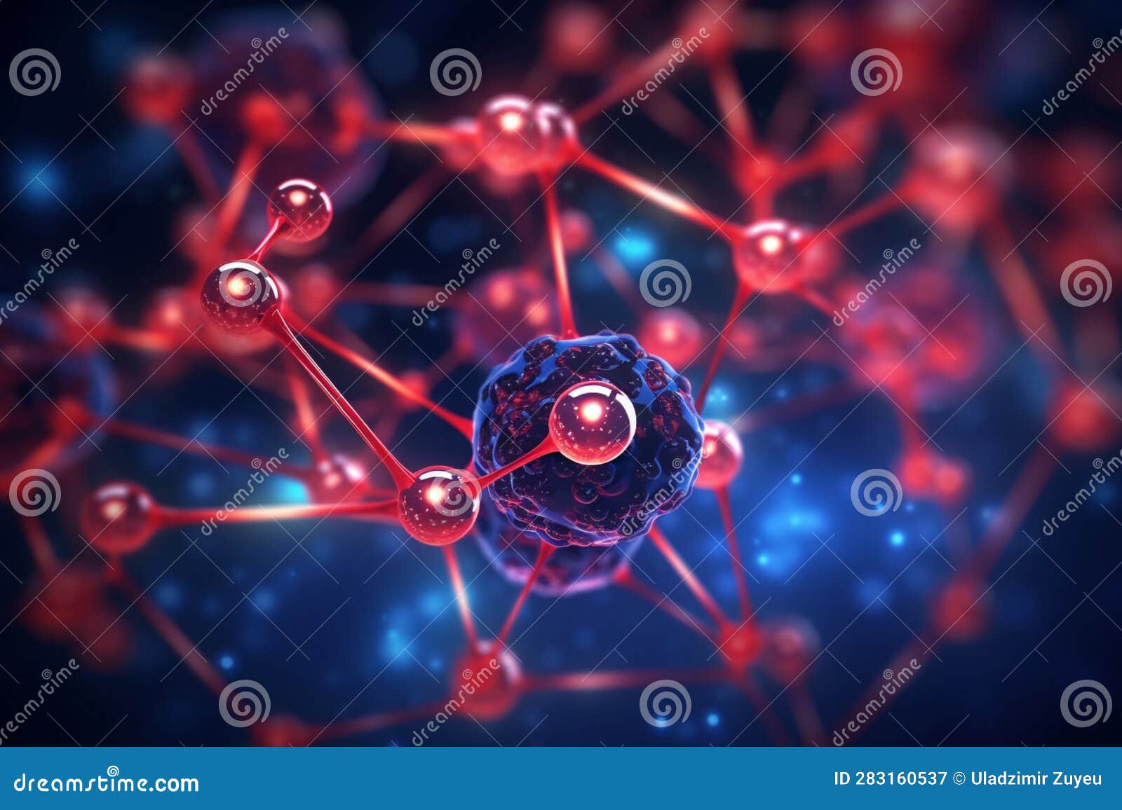 Scientific Molecule Background. Created with Generative Ai Technology ...
