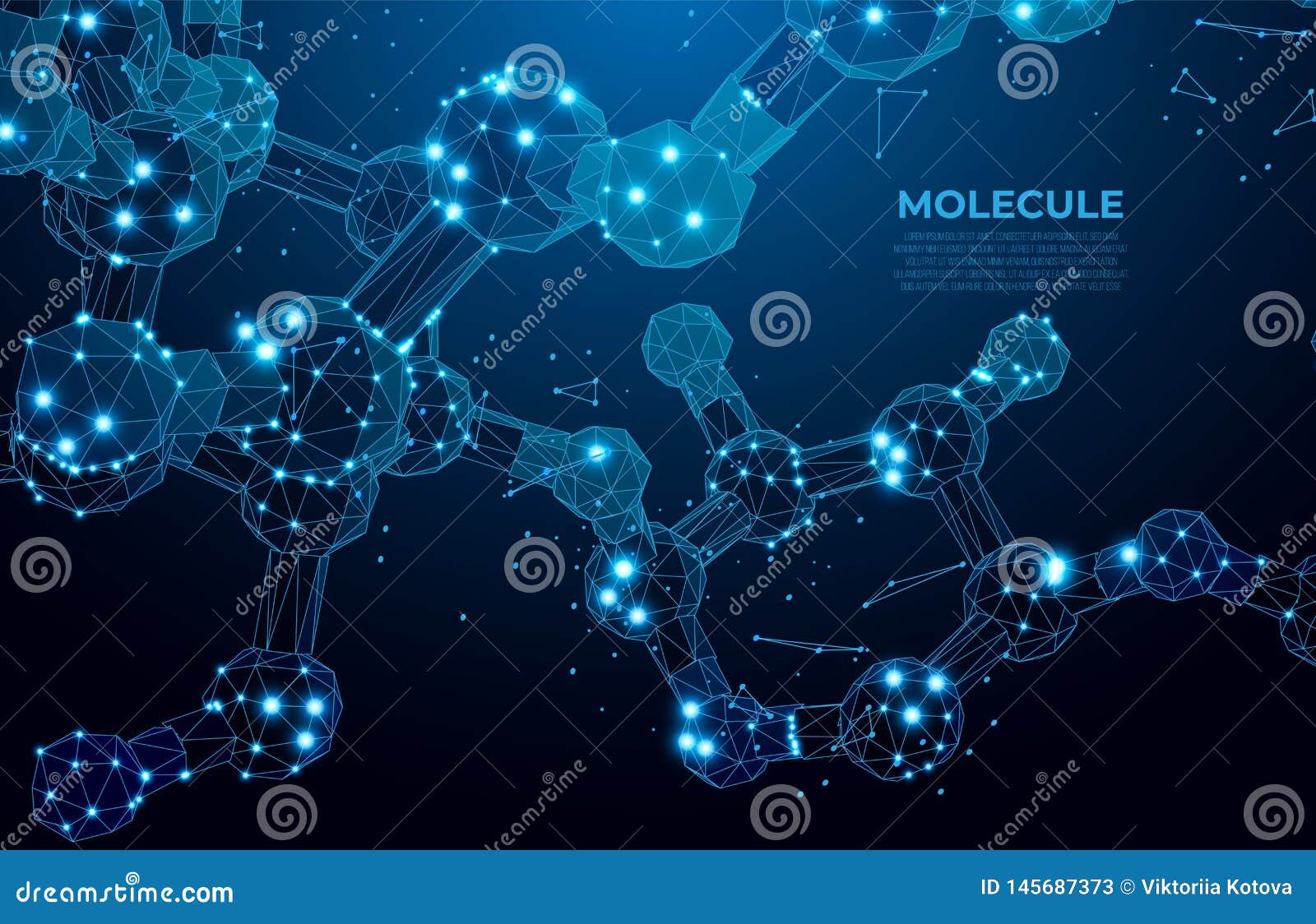 Scientific Molecule Background for Medicine, Science, Technology ...