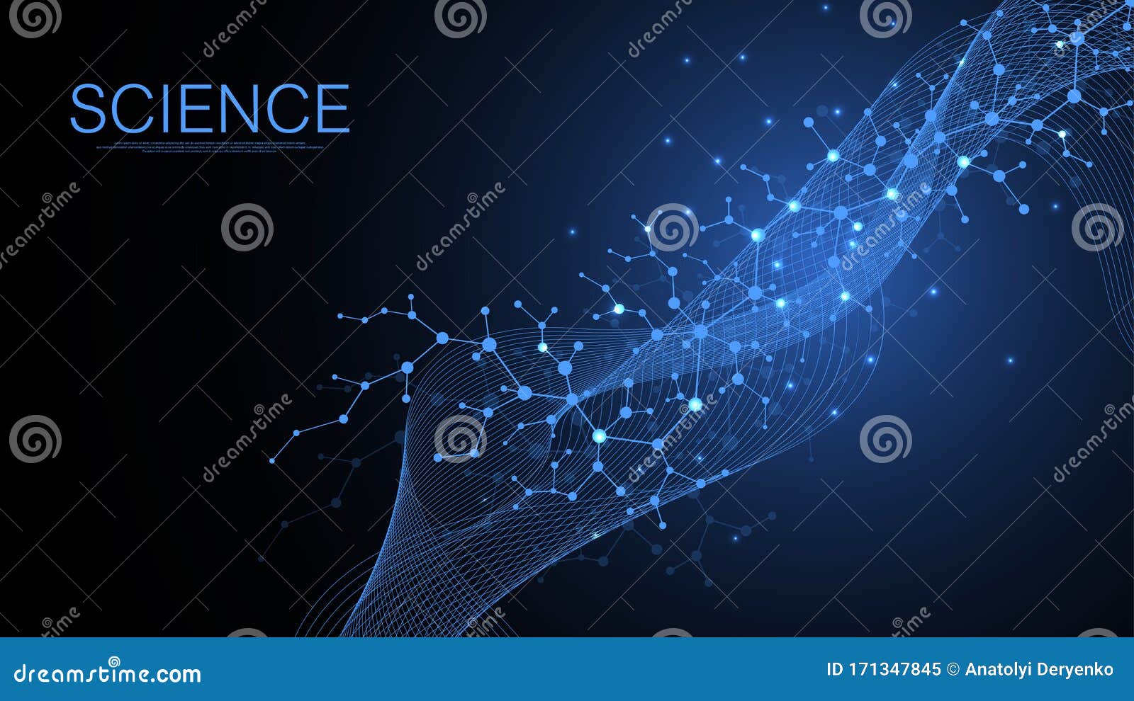 Scientific Molecule Background for Medicine, Science, Technology ...