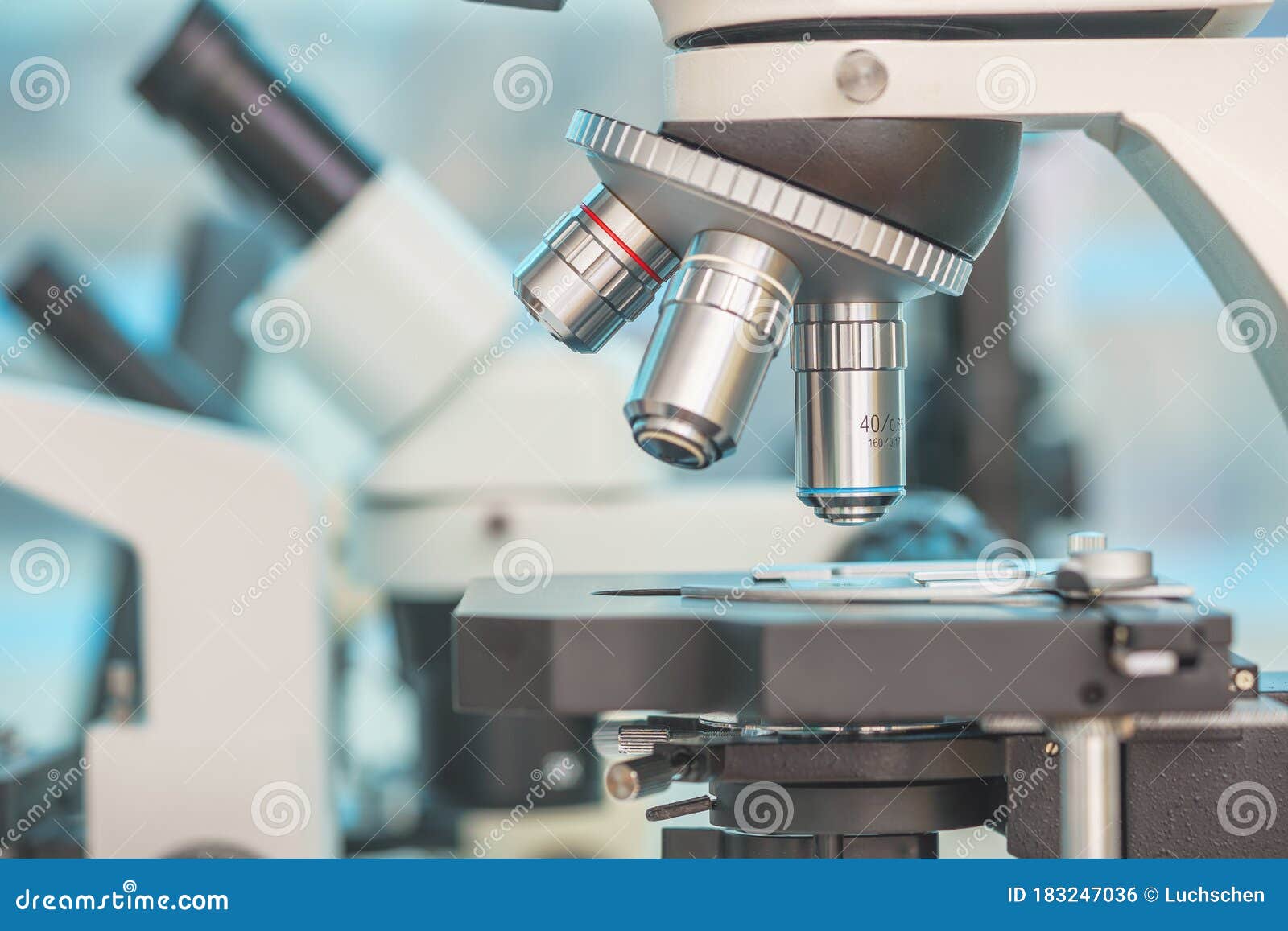 Scientific Optical Microscope in the Laboratory Stock Photo - Image of ...