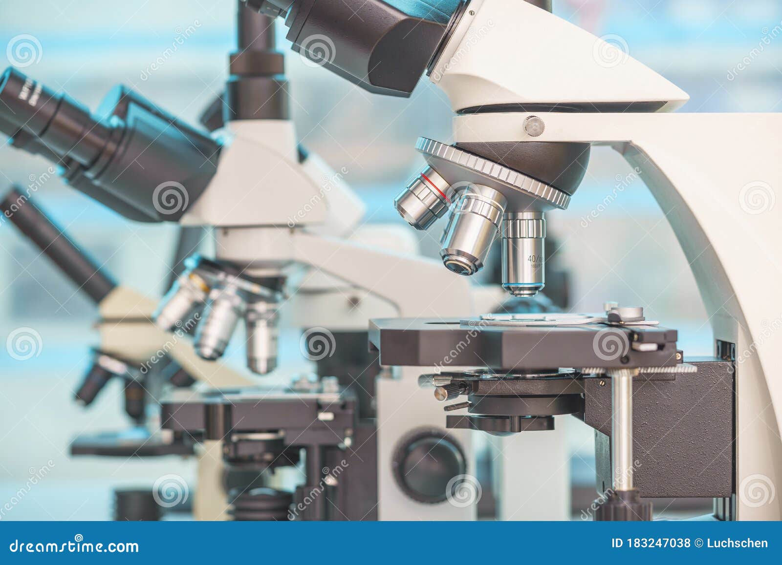 Scientific Optical Microscope in the Laboratory Stock Photo - Image of ...