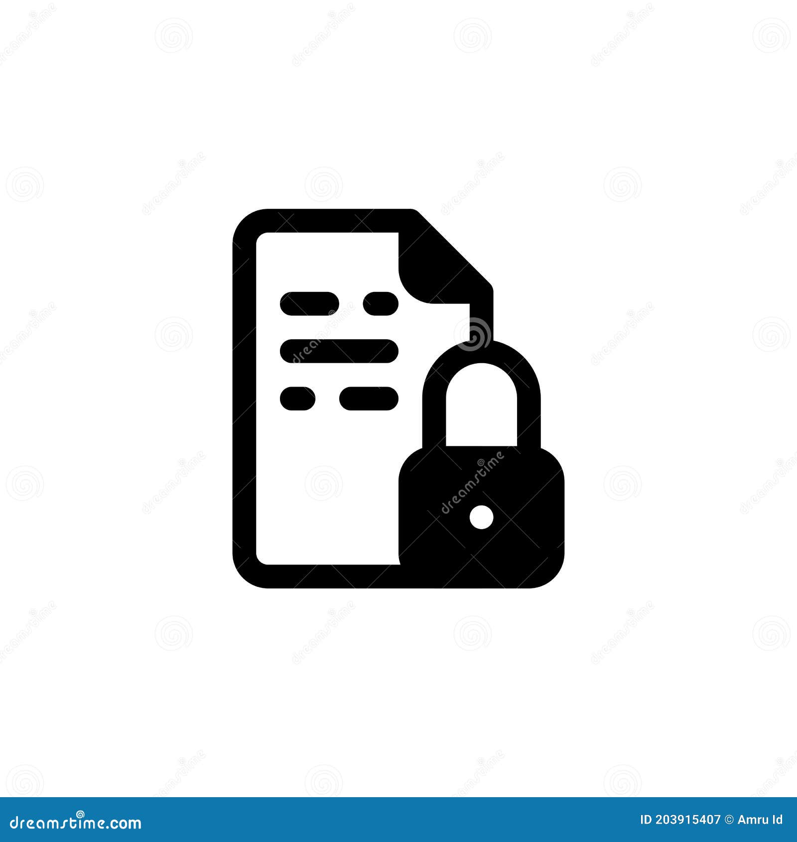 Scientific Paper Academic Journal Lock Icon, Logo, Vector Stock Vector ...
