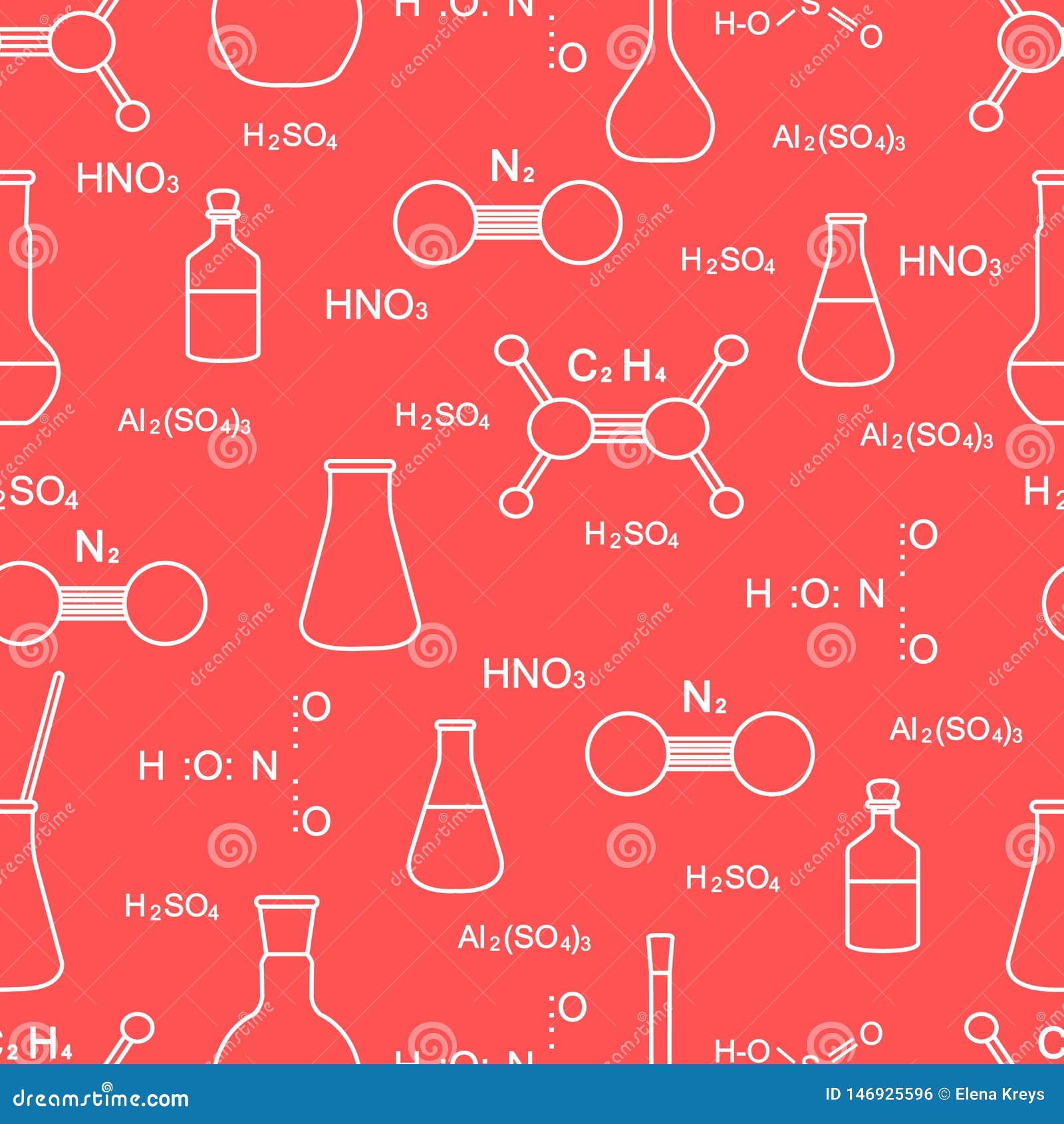 Scientific Pattern. Chemistry, Biology, Medicine Stock Vector ...