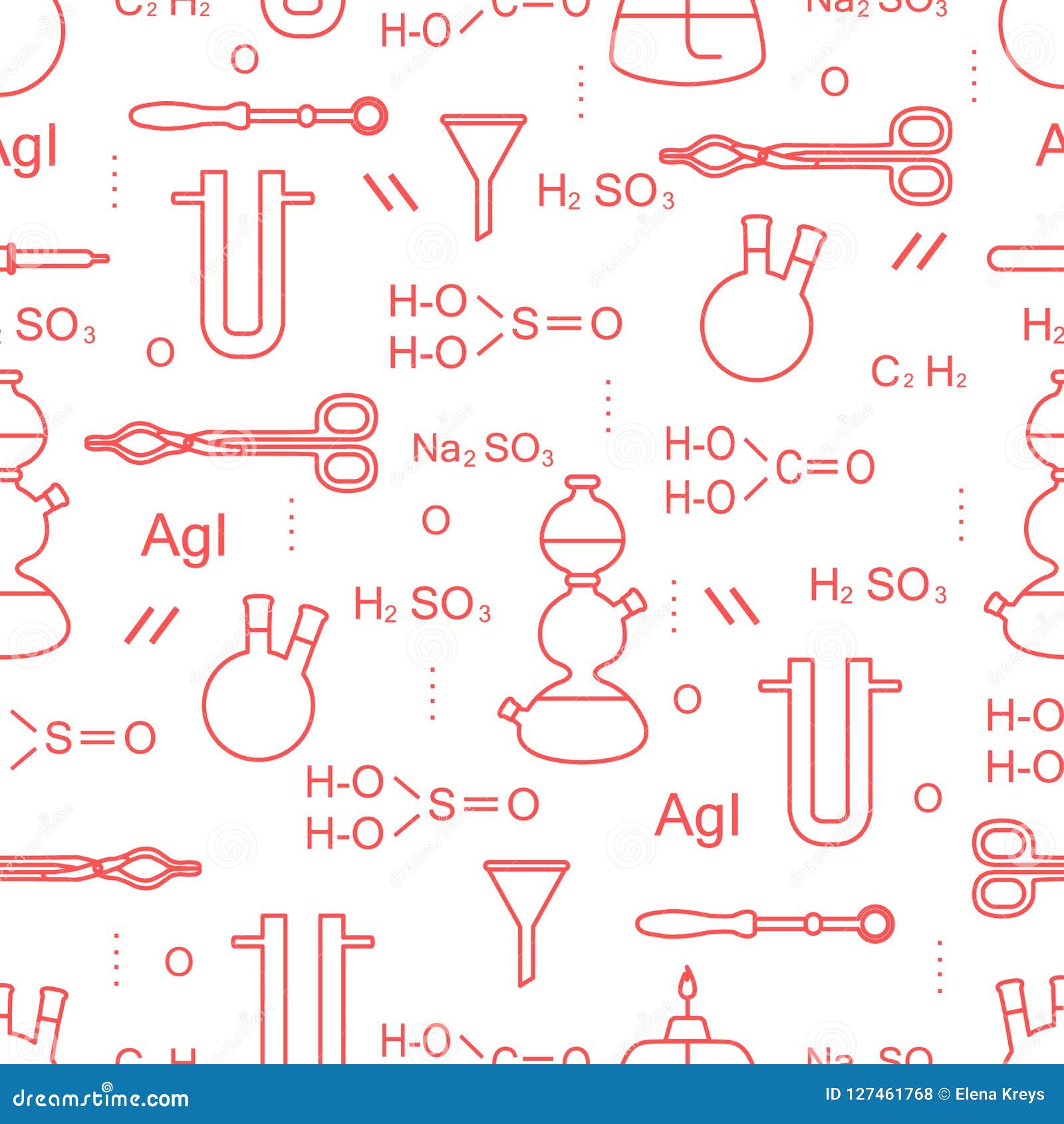 Scientific Pattern. Chemistry, Biology, Medicine. Stock Vector ...