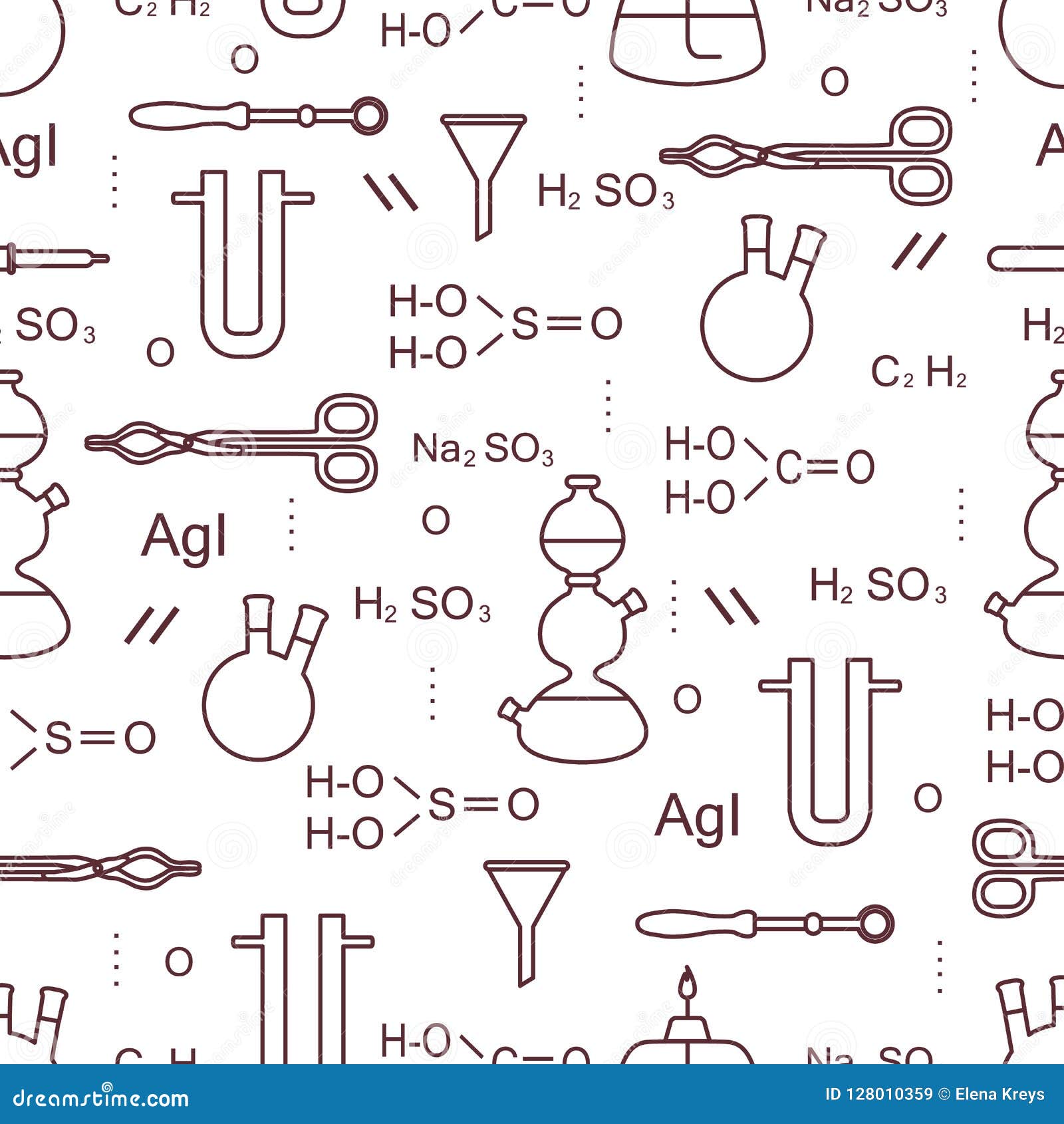 Scientific Pattern. Chemistry, Biology, Medicine. Stock Vector ...