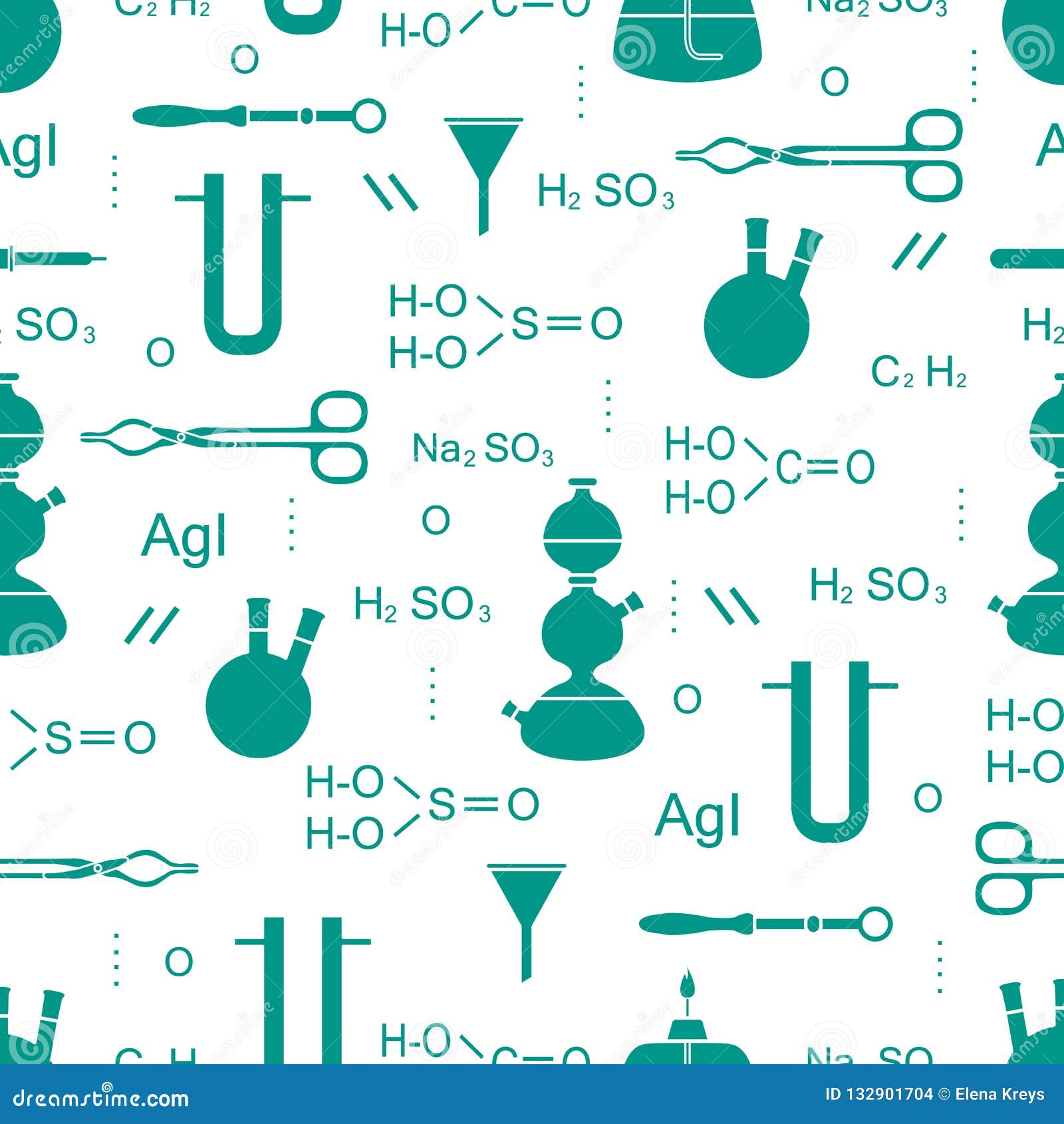 Scientific Pattern. Chemistry, Biology, Medicine Stock Vector ...