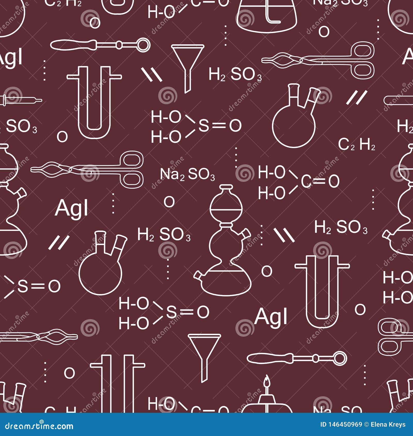 Scientific Pattern. Chemistry, Biology, Medicine Stock Vector ...