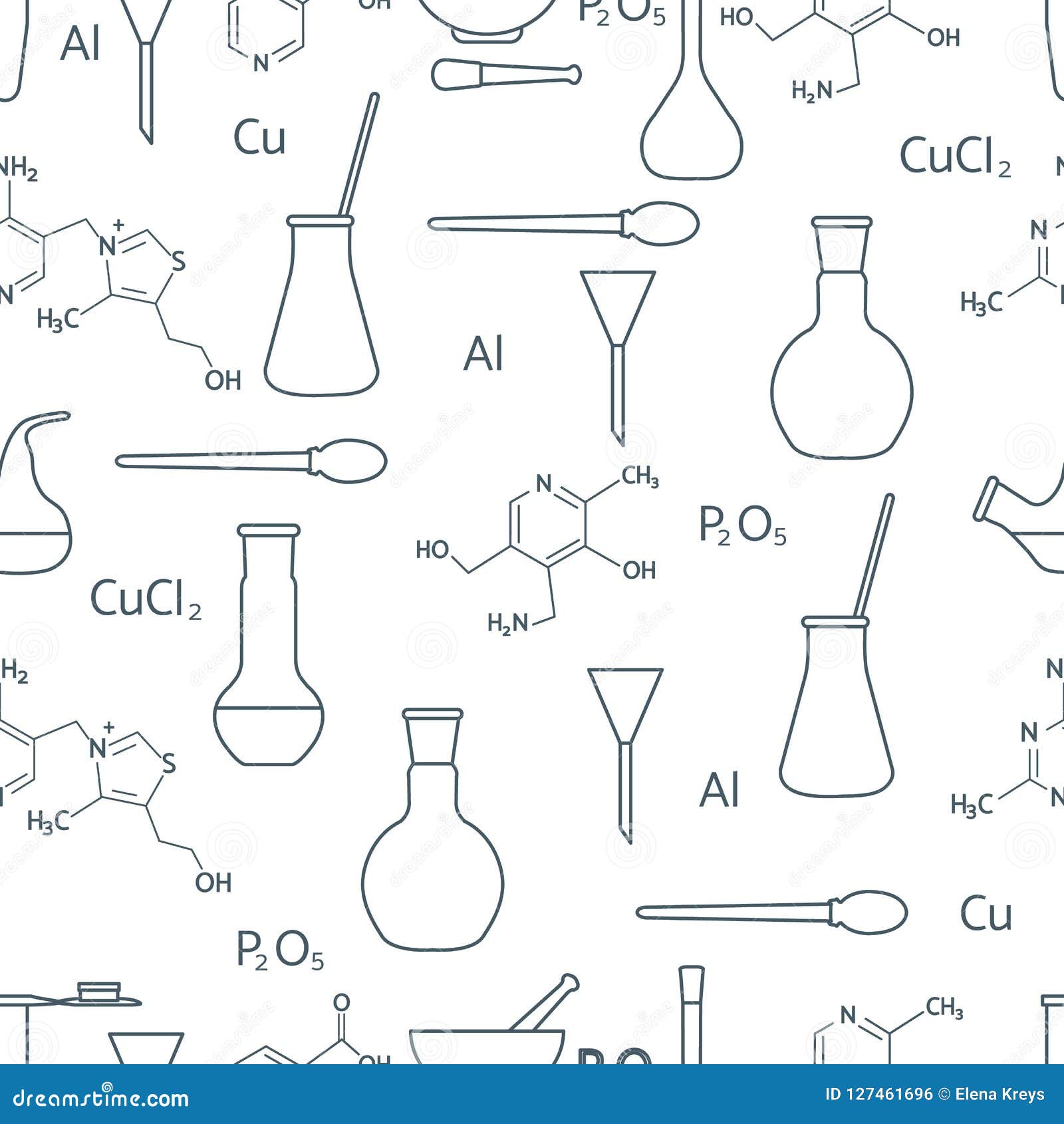 Scientific Pattern. Chemistry, Biology, Medicine. Stock Vector ...