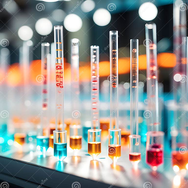 Scientific Precision: Close-Up of Lab Samples in Pipettes â€“ Crafted ...