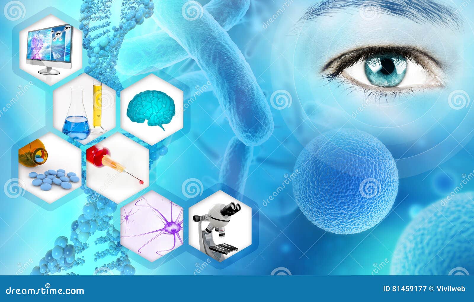 Scientific Research Inventory Set. Electron Microscope Dna Rna ...