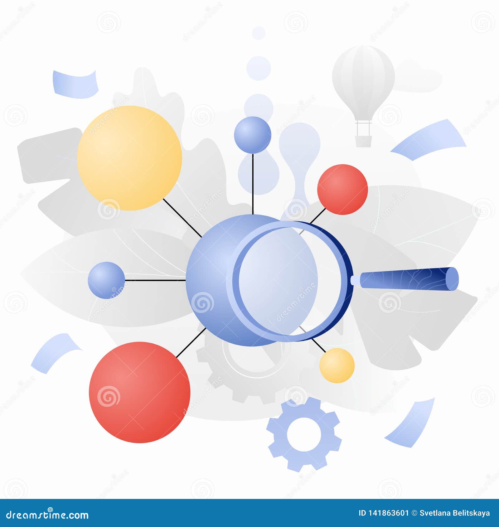 Scientific Research Illustration Stock Vector - Illustration of glass ...