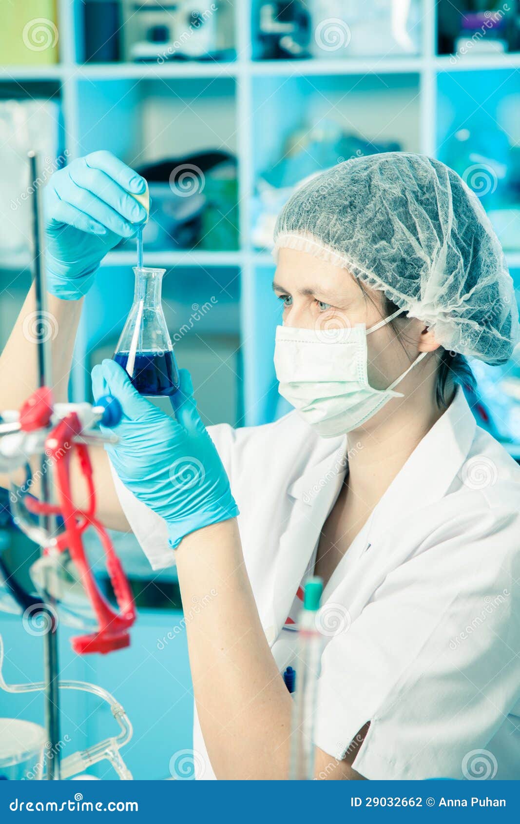 Scientific Researcher in a Lab Stock Photo - Image of healthy, human ...