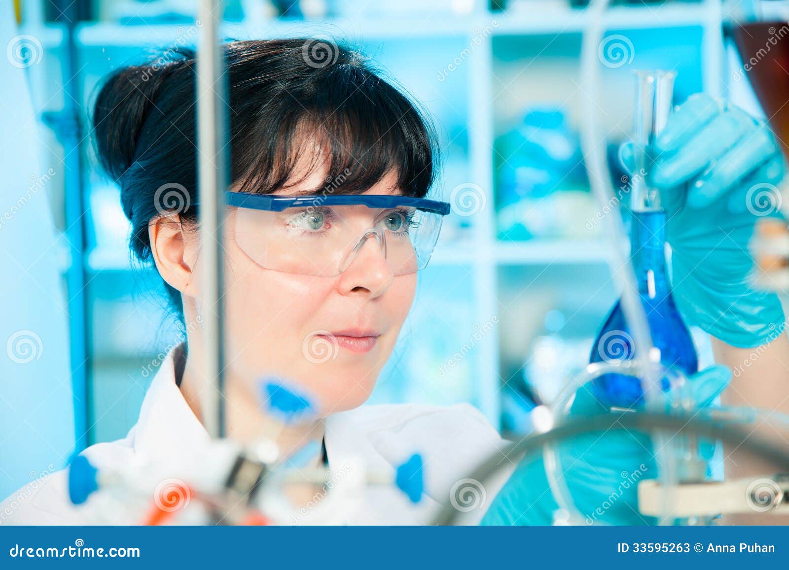Scientific Researcher in a Lab Stock Image - Image of business ...