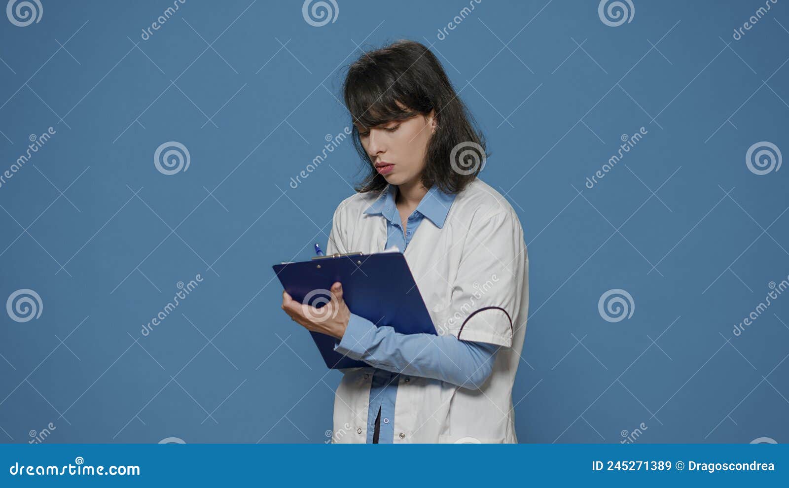 Scientific Researcher Taking Experiment Notes on Papers Stock Image ...