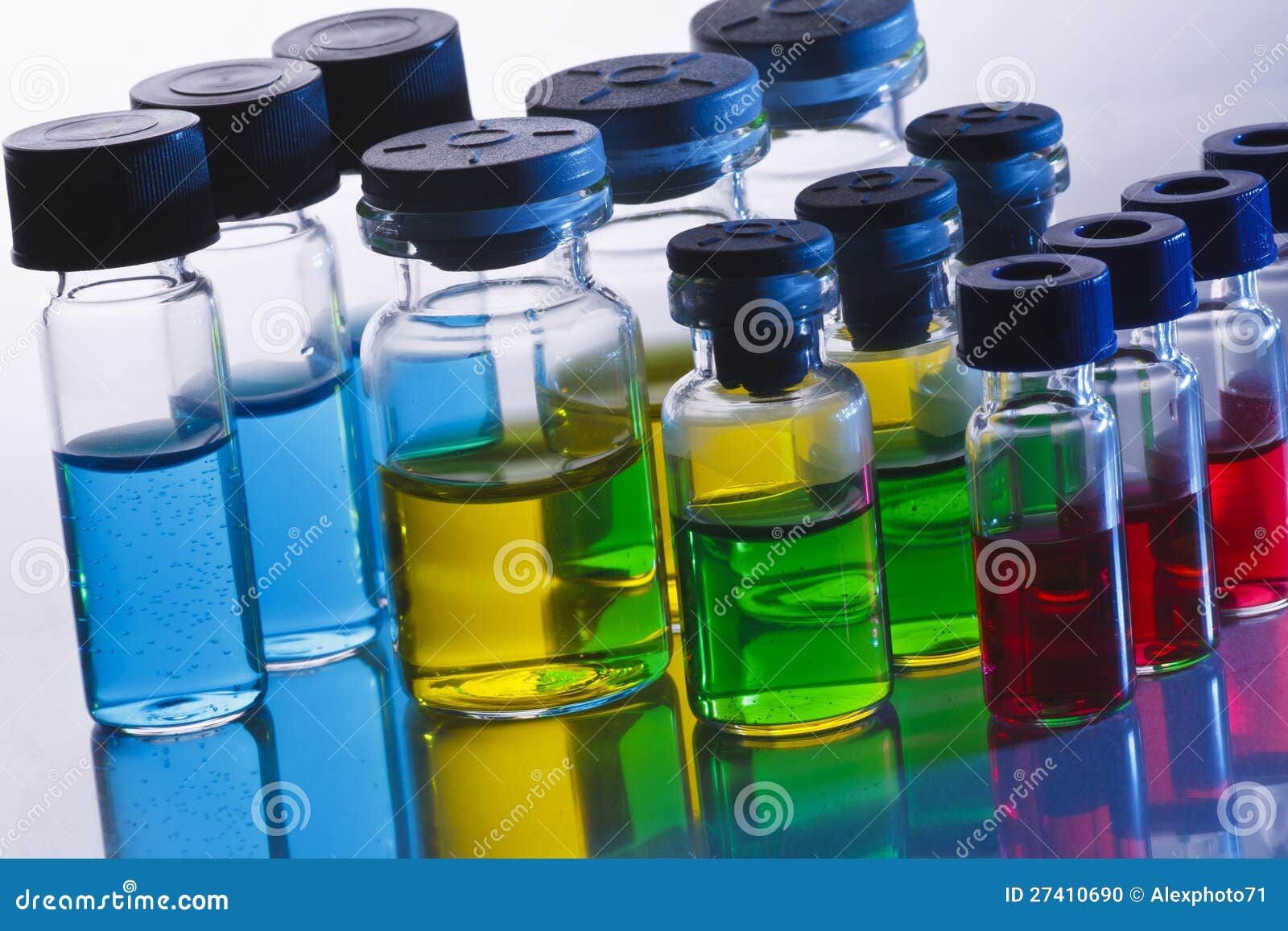 Scientific sample bottles stock photo. Image of clean - 27410690